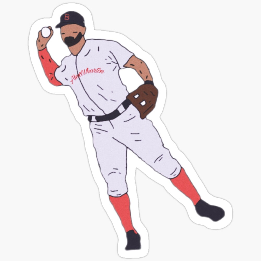 Xander Bogaerts Baseball Vector Sticker Baseball Sticker, Football ...