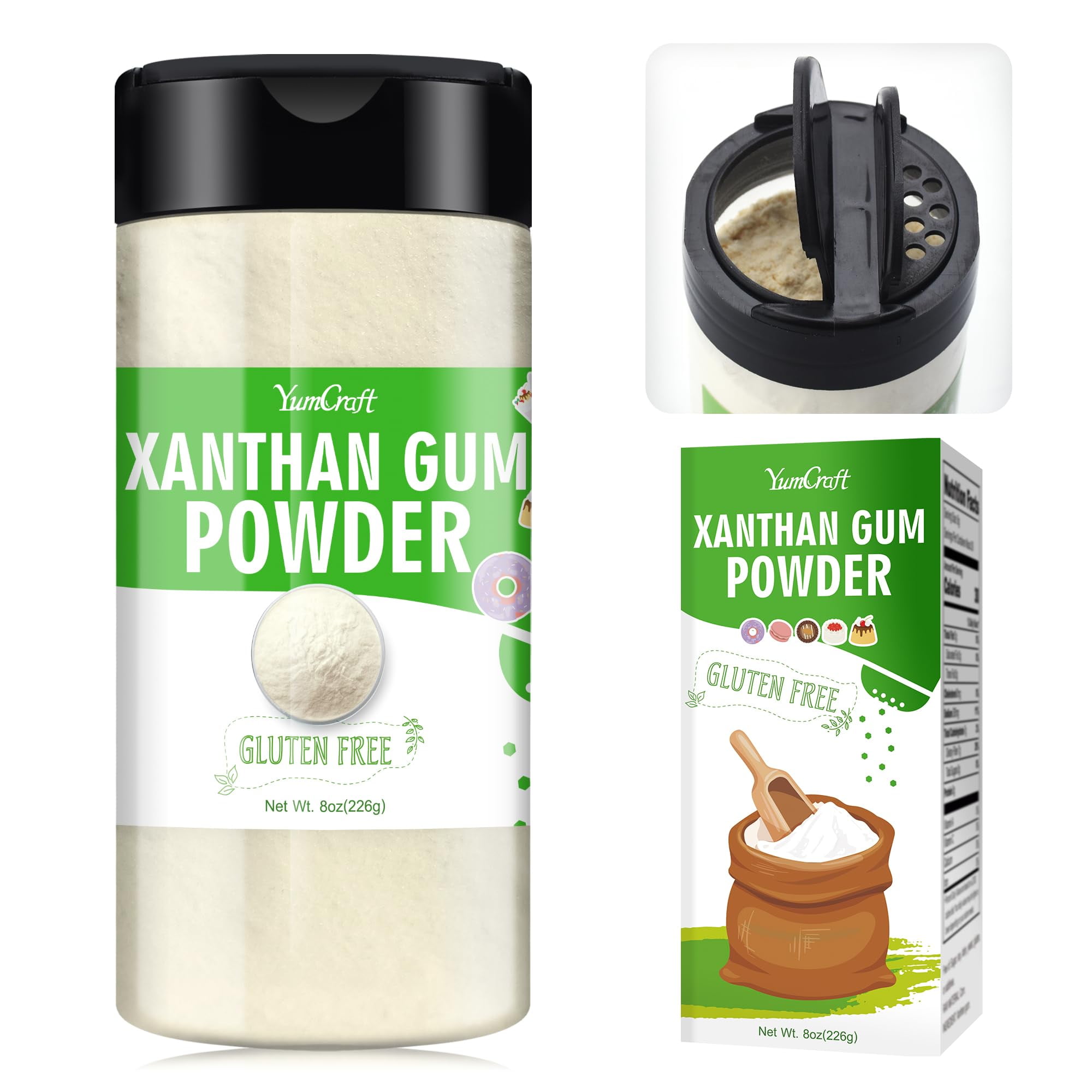 Xanthan Powder - DEF29 8oz Food Grade Xanthan Thickener for Baking and ...