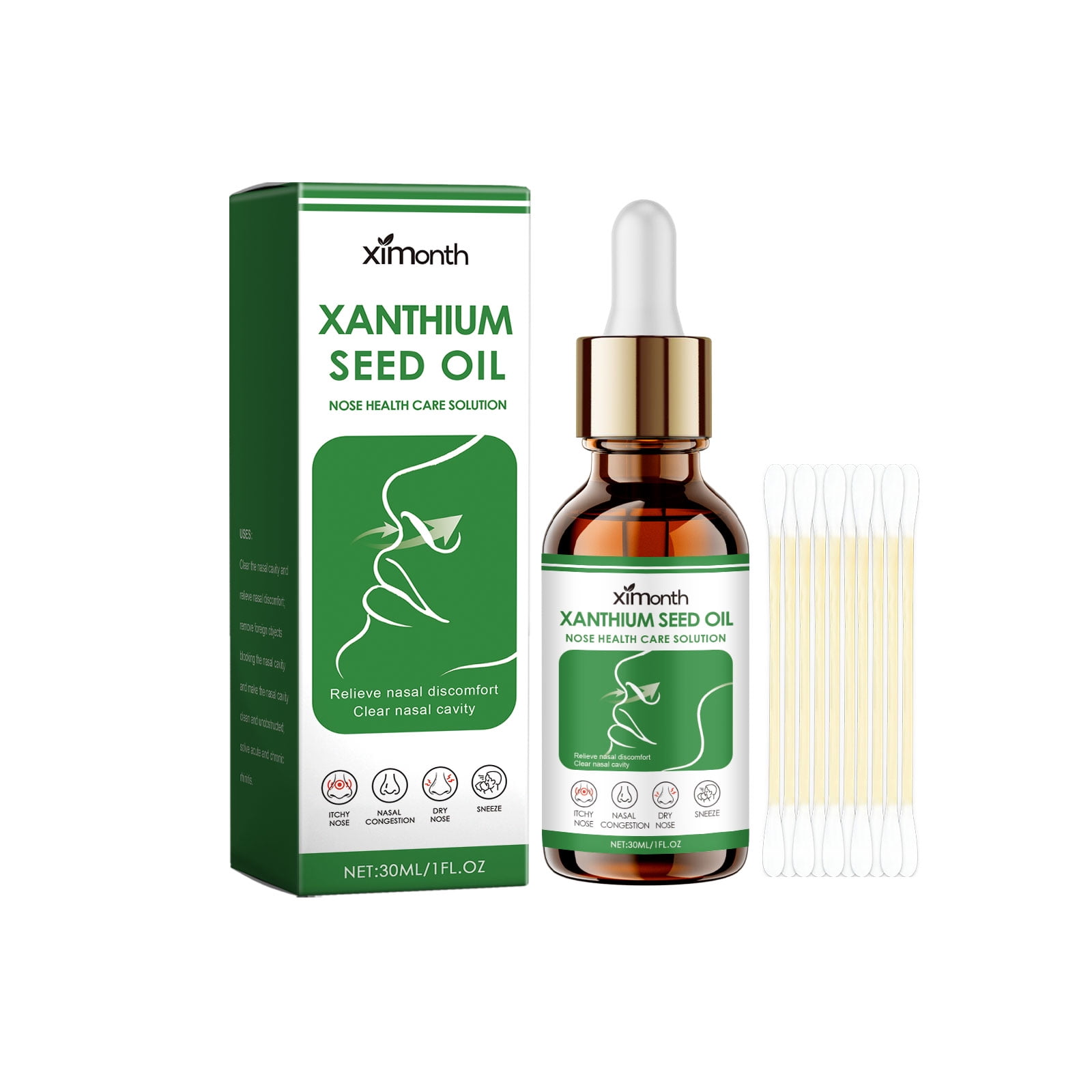 Xanthium Oil Bi Shu Liquid, Gently Cleanses The Nose And Relives Nasal ...