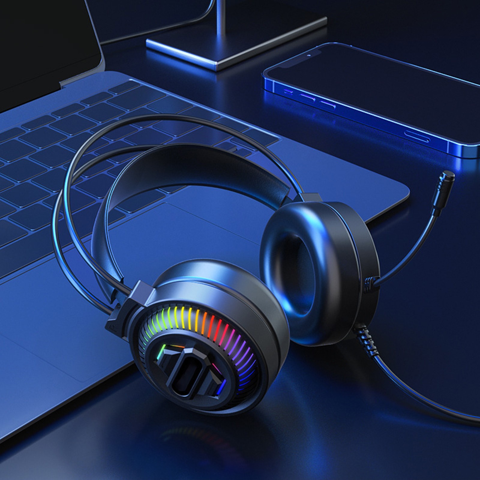 Xaoshaoyi 7.1 Surround Sound Gaming Headset For PC ,USB PC Headset With ...