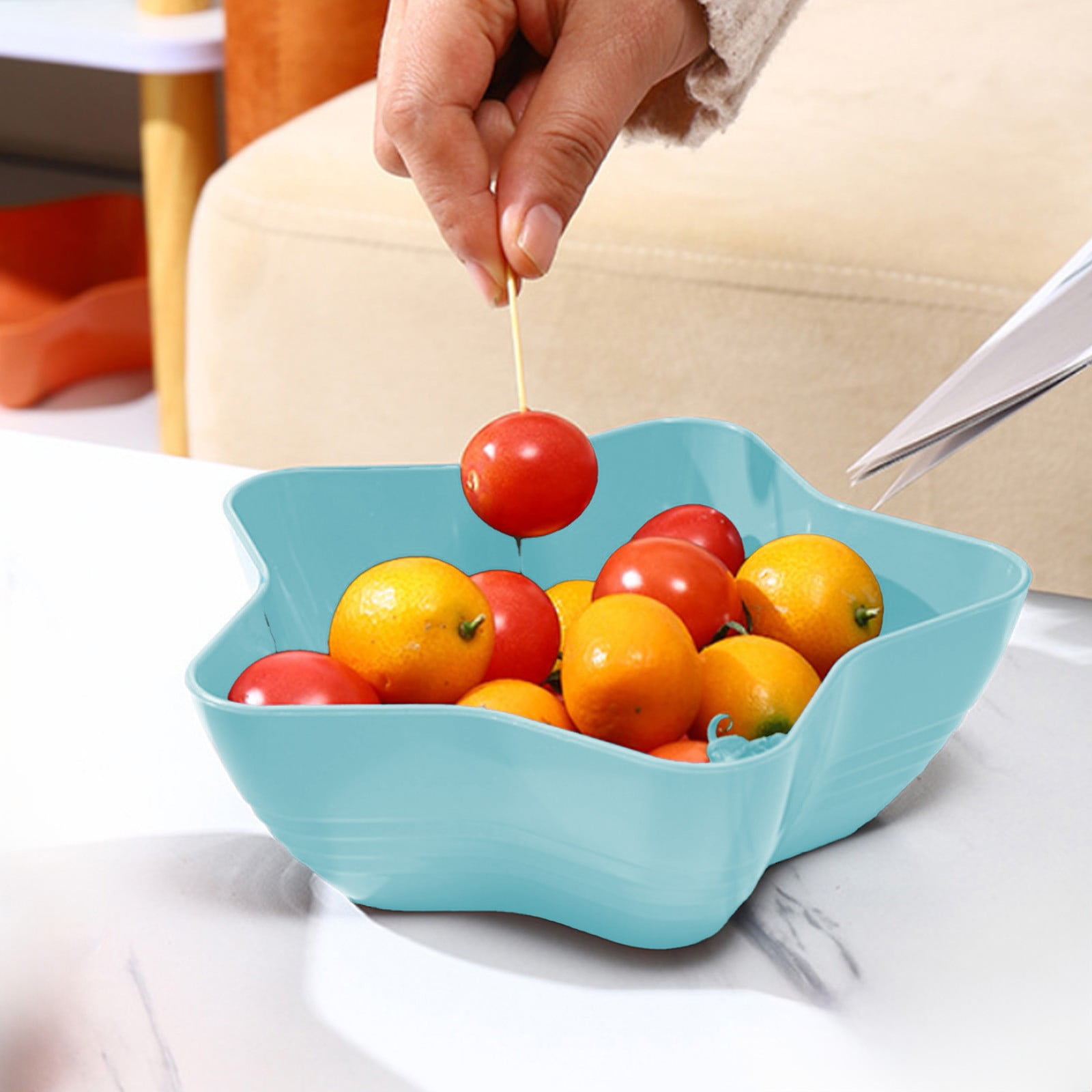 Xaoshaoyi Pentagram Fruit Tray Holiday Fruit Tray Living Room Coffee ...