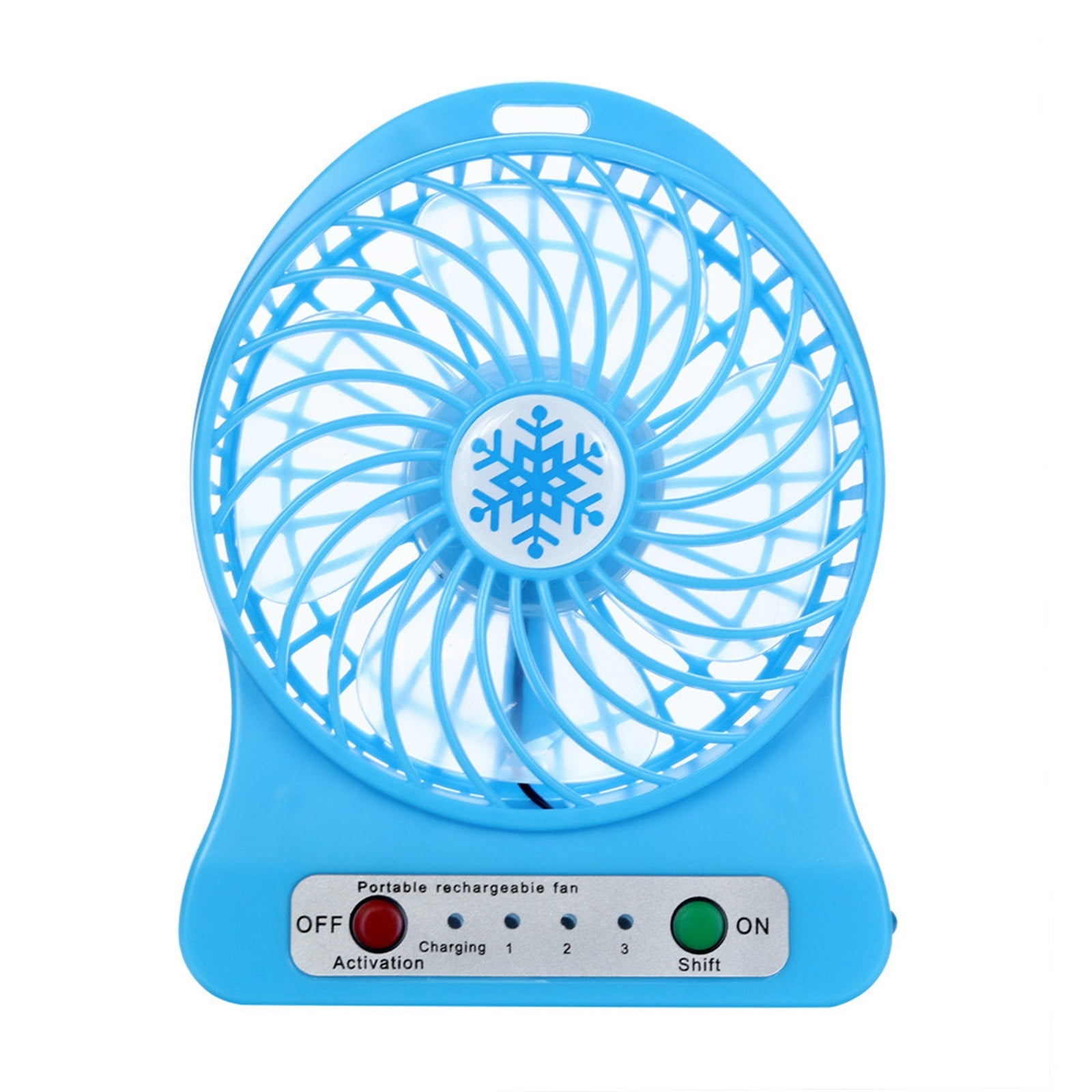 Xaoshaoyi Portable Rechargeable Led Light Fan Cooler Mini Desk Usb ...