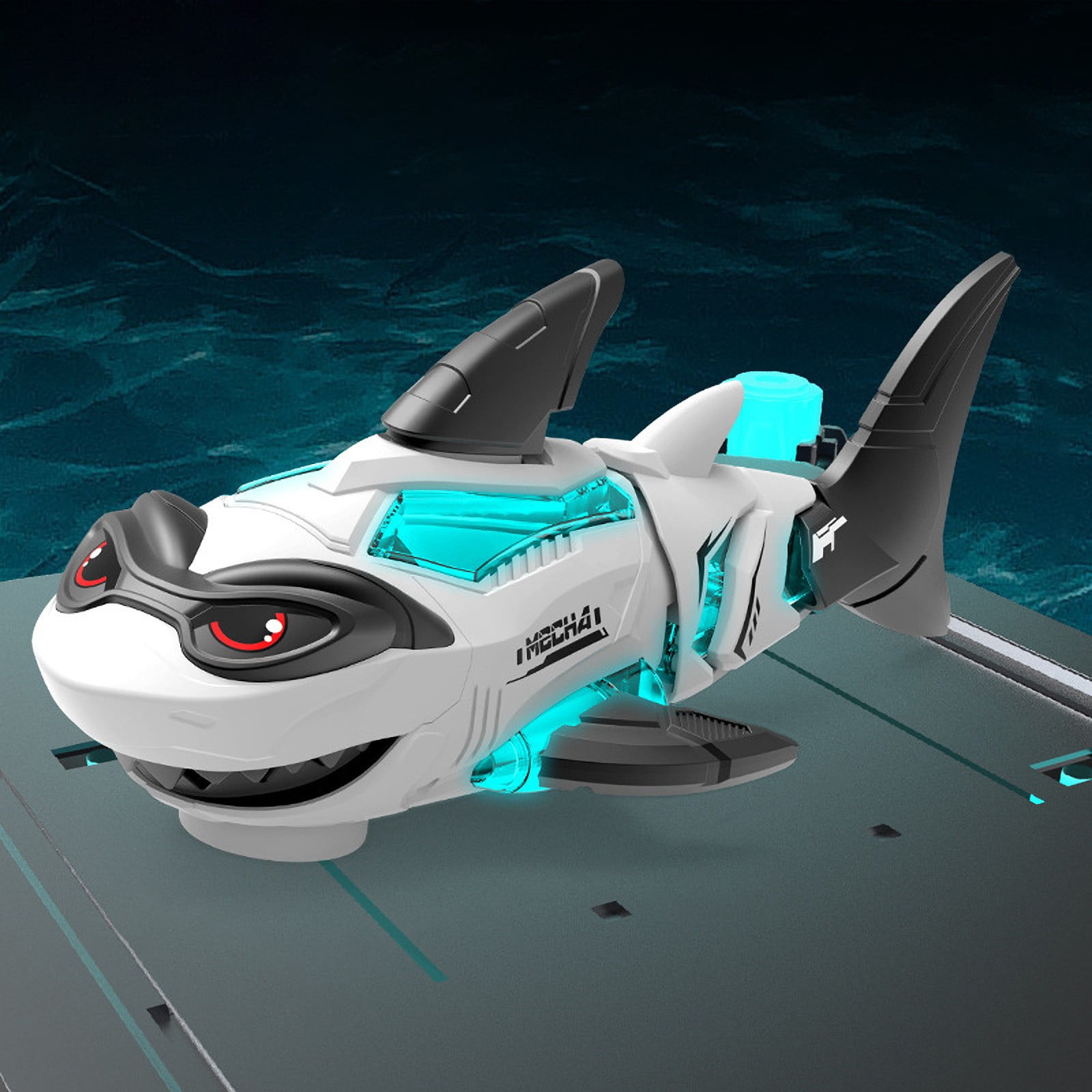 Xaoshaoyi Remote Control Shark Toy for Kids 3+ - Rechargeable RC Robot ...