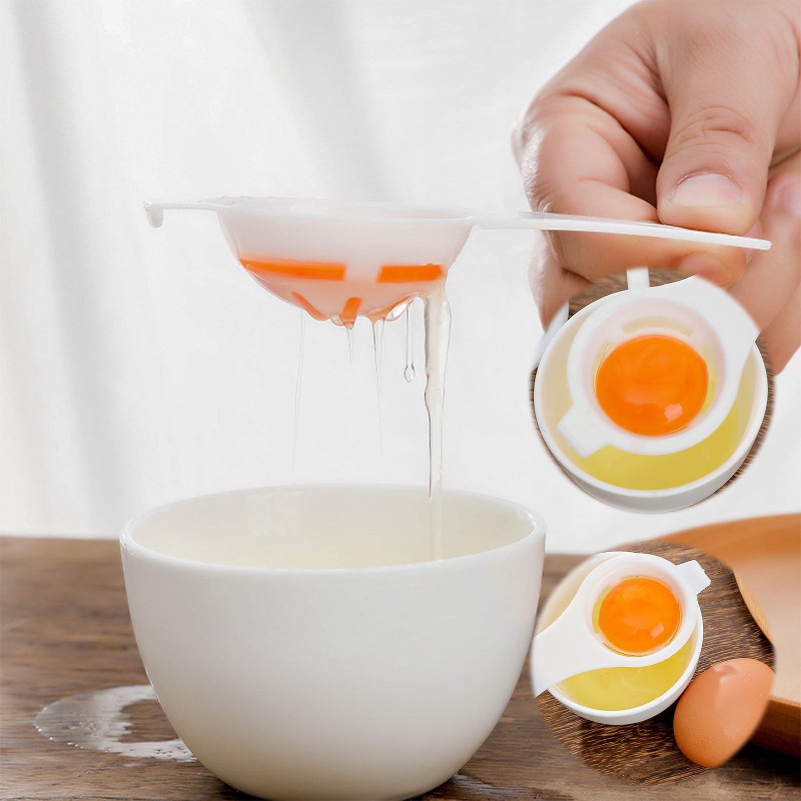 Xaoshaoyi White Separator Filter Separator Kitchen Baking Yolk Protein ...