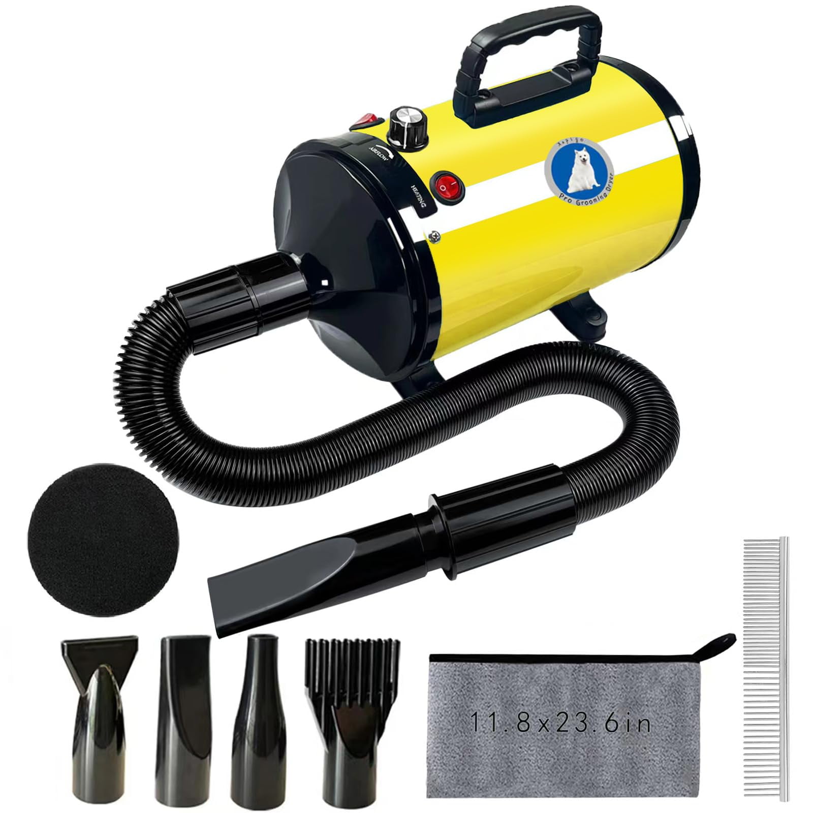Xapigo Dog Dryer,Dog Dryer DMF15 for Pet Grooming, Dog Hair Dryer ...
