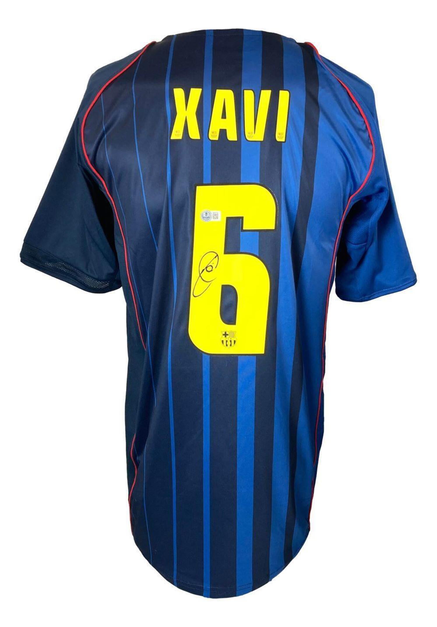 Xavi Signed Barcelona Nike Soccer Jersey BAS - Walmart.com