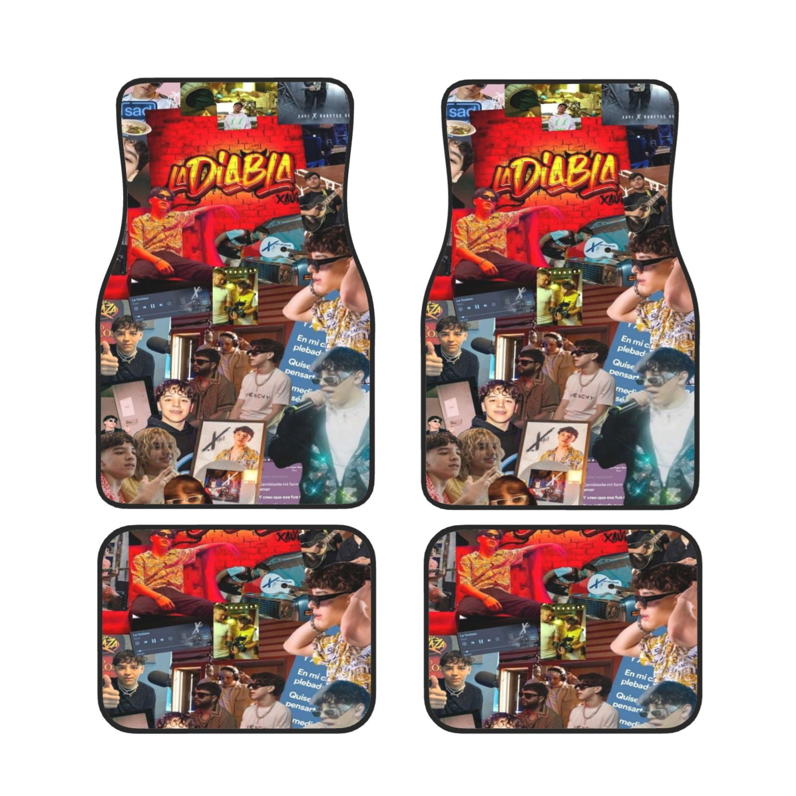 Xavi Singer Car Floor Mats, 4-Pcs Full Set Rubber-Lined All-Season ...