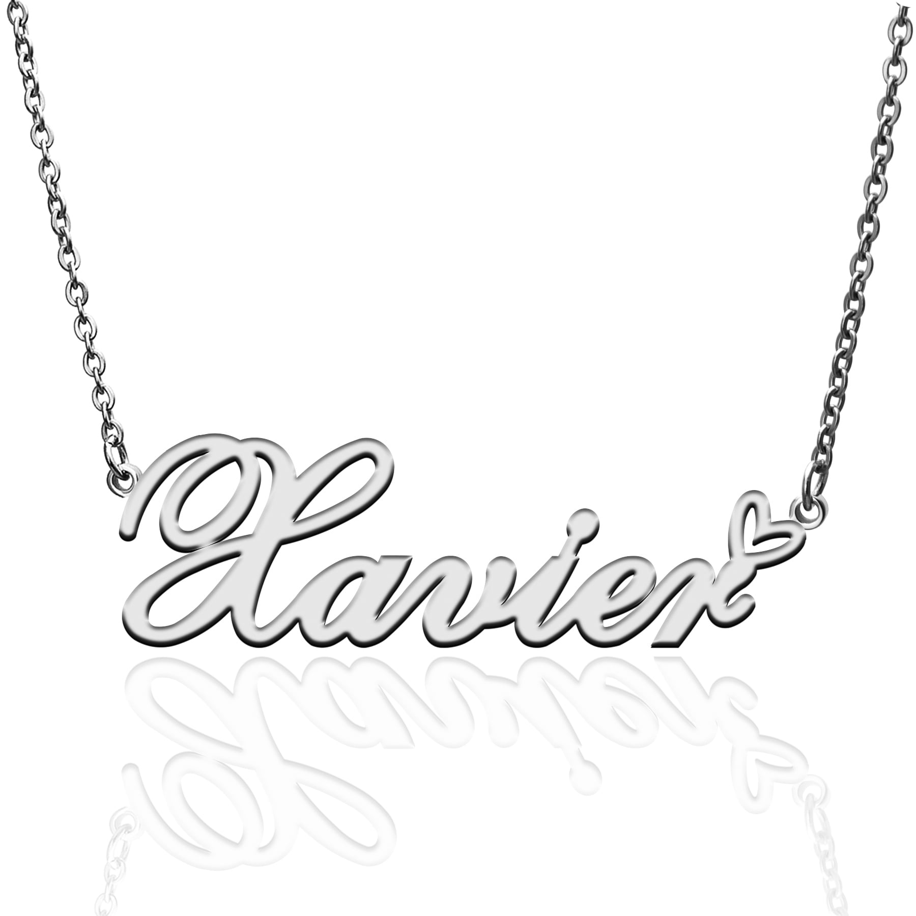 Xavier Custom Name Necklace Customized Personalized Plated Name ...