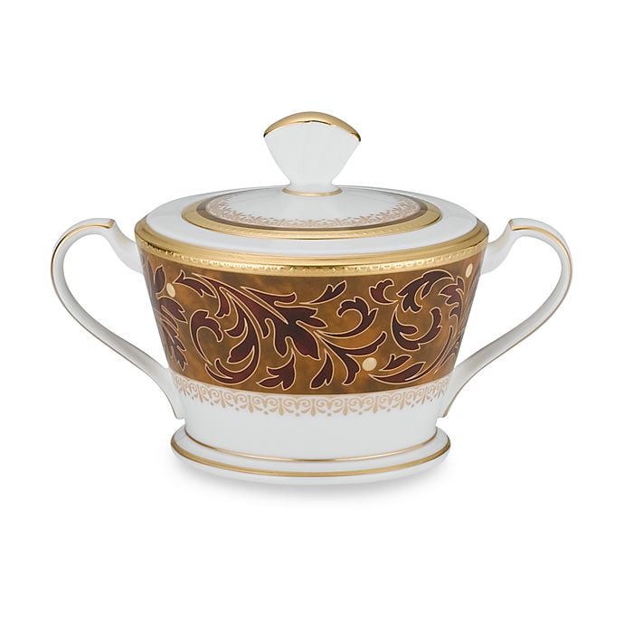 Xavier Gold Sugar Bowl with Cover - Noritake - 4819-422 - Walmart.com
