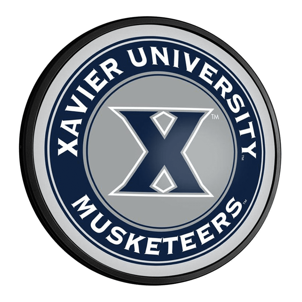 Xavier Musketeers: Round Slimline Lighted Wall Sign - Walmart.com