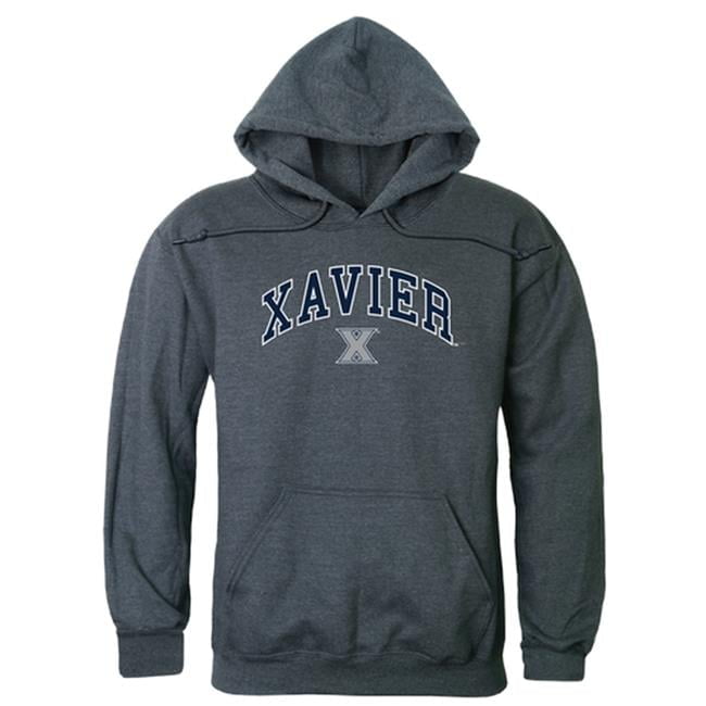 Xavier University Men Campus Hoodie, Heather Charcoal - Extra Large ...