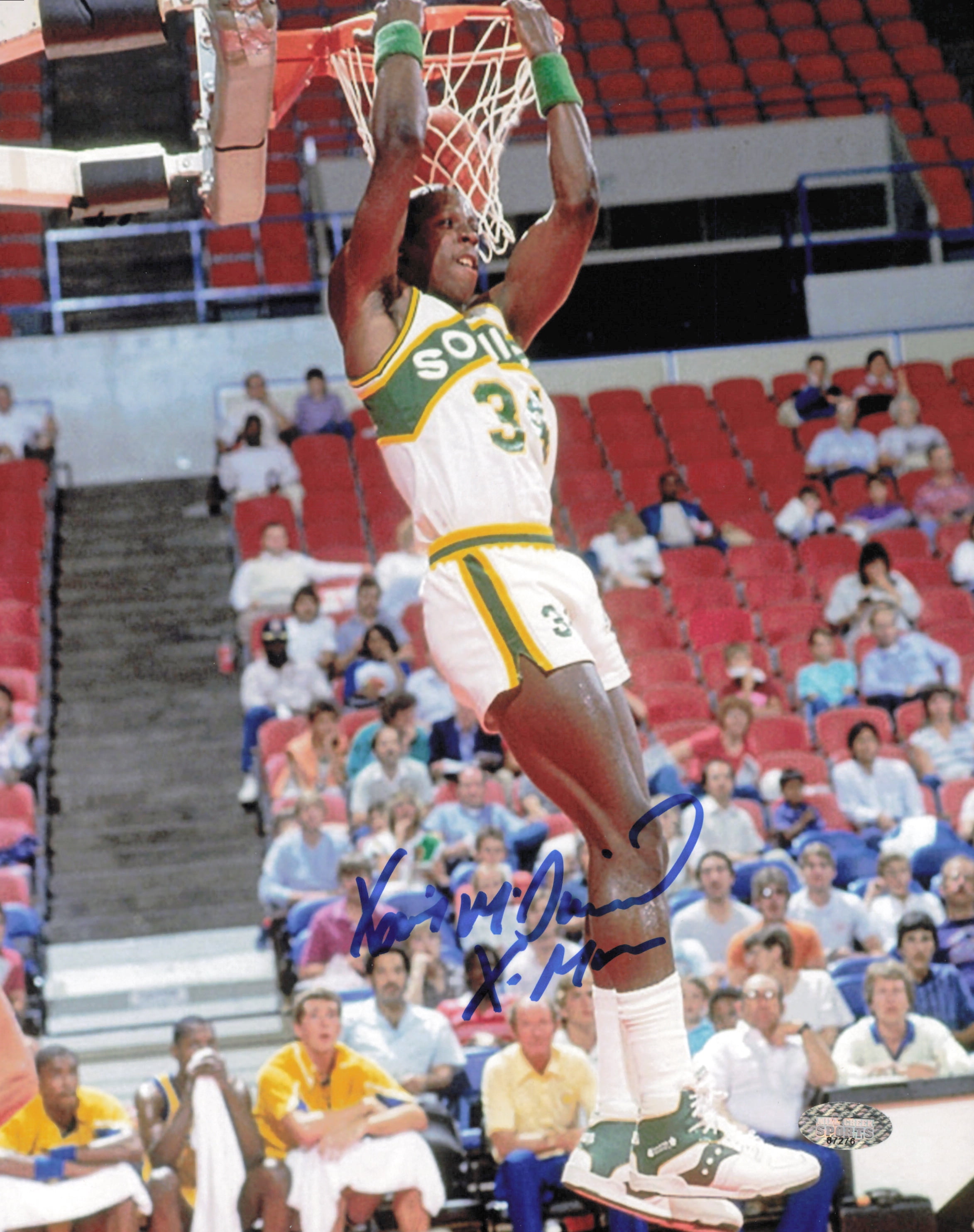 Xavier "X-Man" McDaniel Autographed 8x10 Photo Seattle Supersonics MCS ...