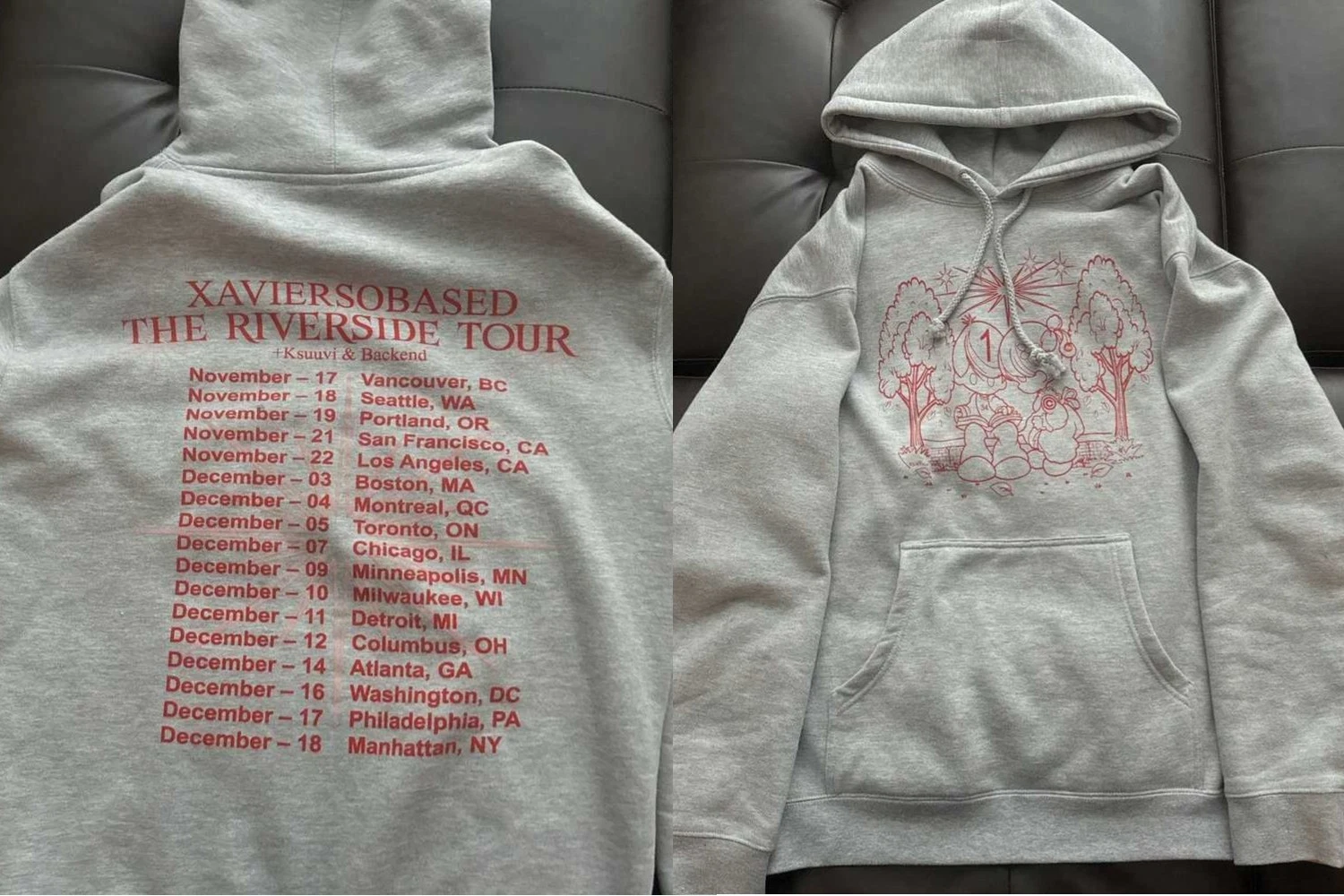 Xaviersobased The Riverside Tour 2025 Hoodie - Walmart.com