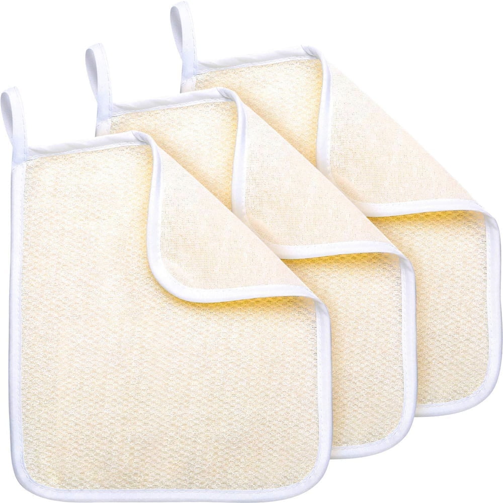 Xaweyi 1 Pack Exfoliating Wash Cloths, Dual-Sided Exfoliating Bath ...