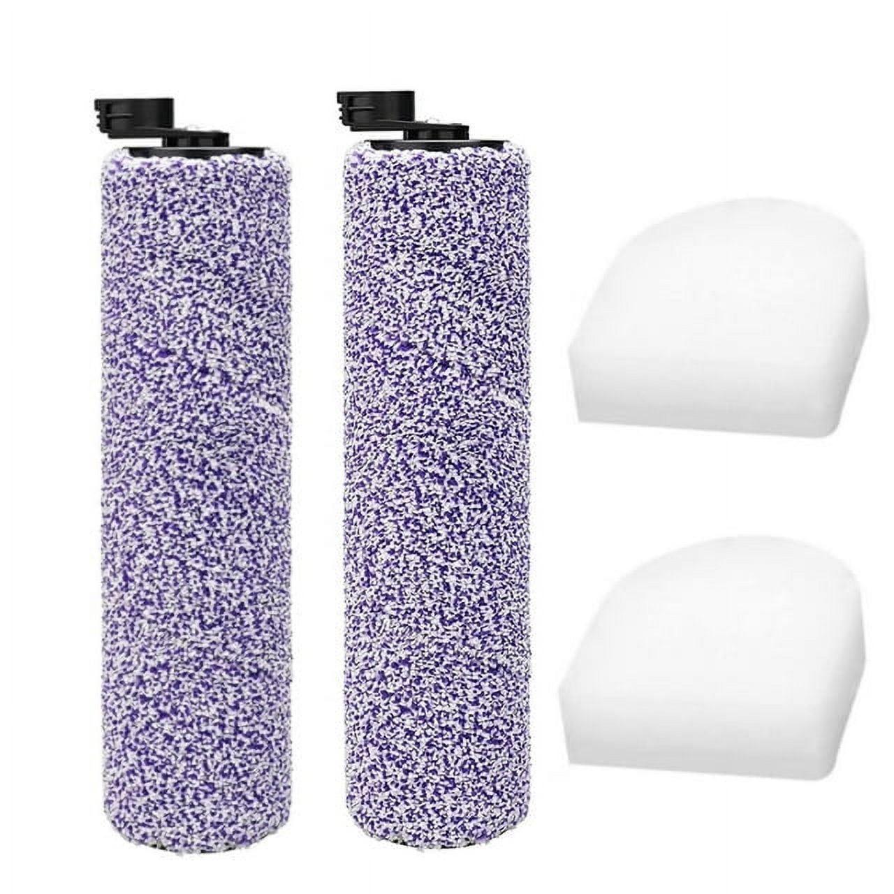 Xaweyi 2 Packs Brush Rolls +2 Replacement Filter Foams For Shark ...