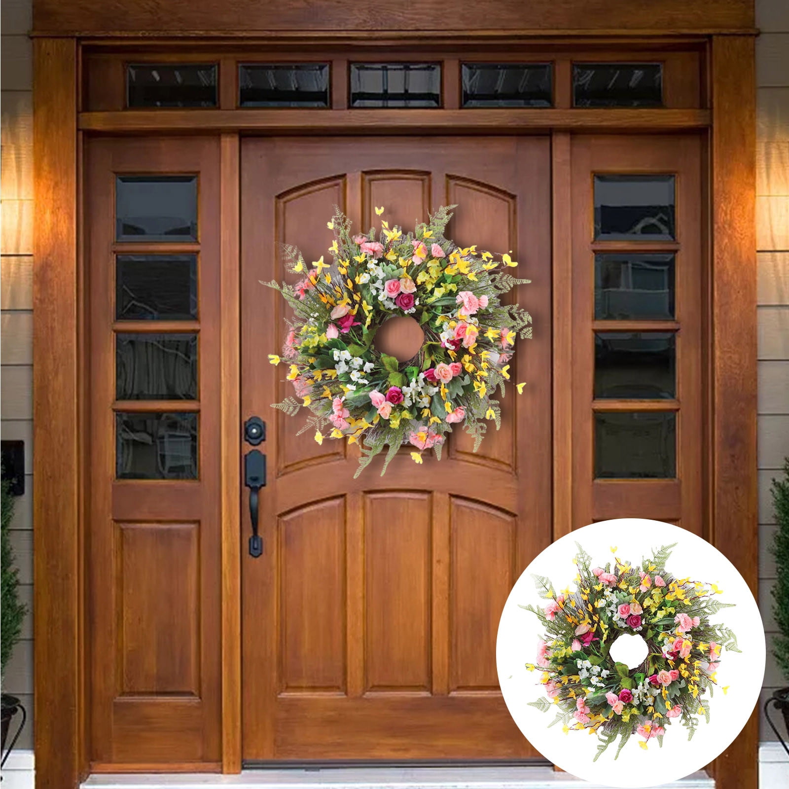 Xaweyi Door Wreath, Spring Wreaths For Front Door, Spring Wreaths ...
