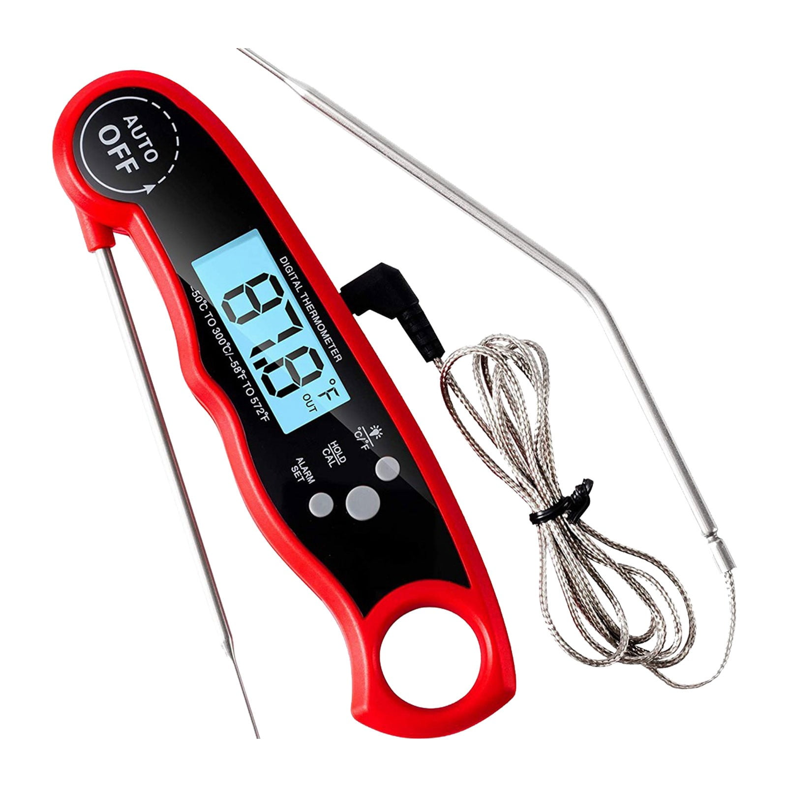 Xaweyi Dual Probe Meat Thermometer - Digital Food Thermometer with ...