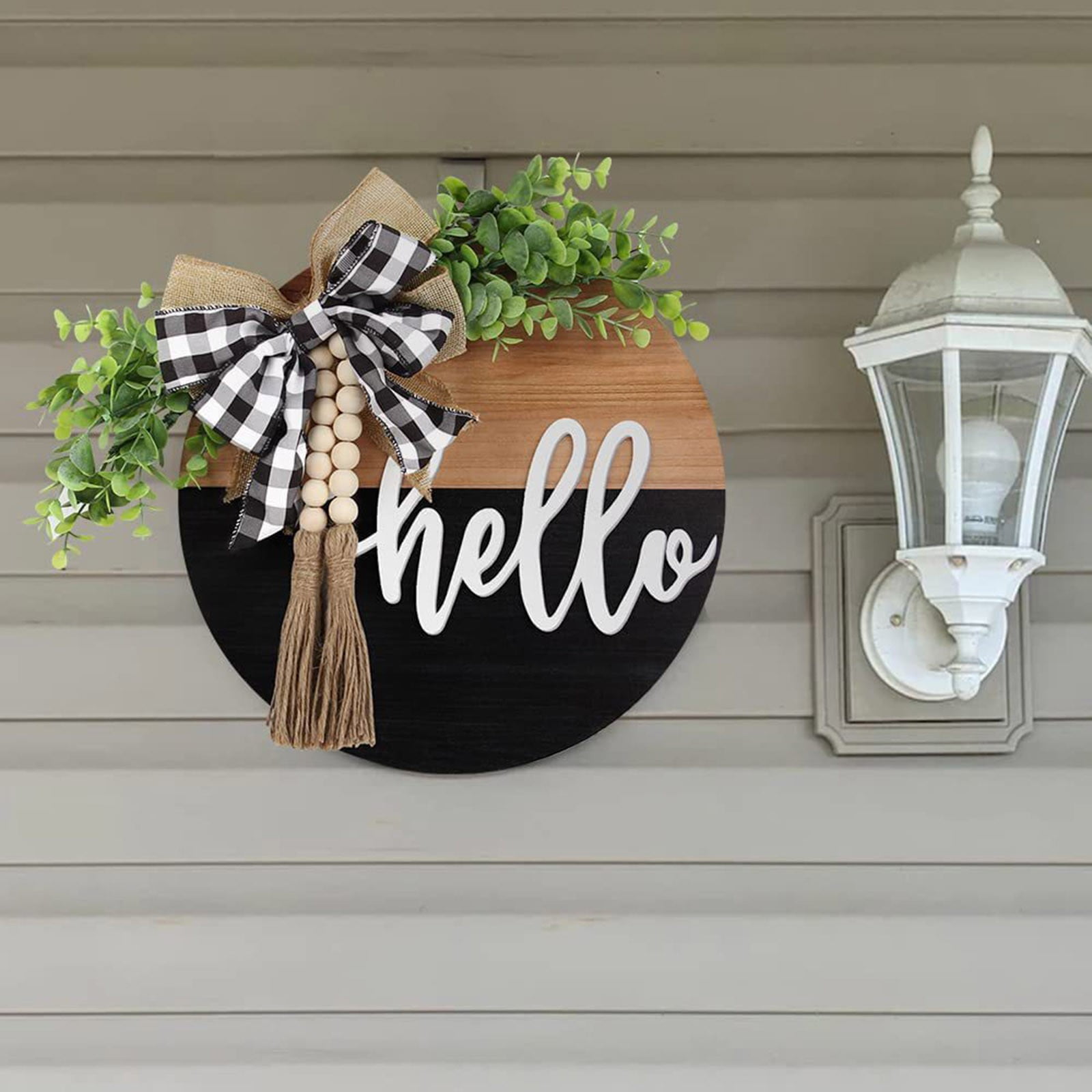 Xaweyi Hanging Decor, Front Door Sign, Door Sign, Welcome Door Sign ...