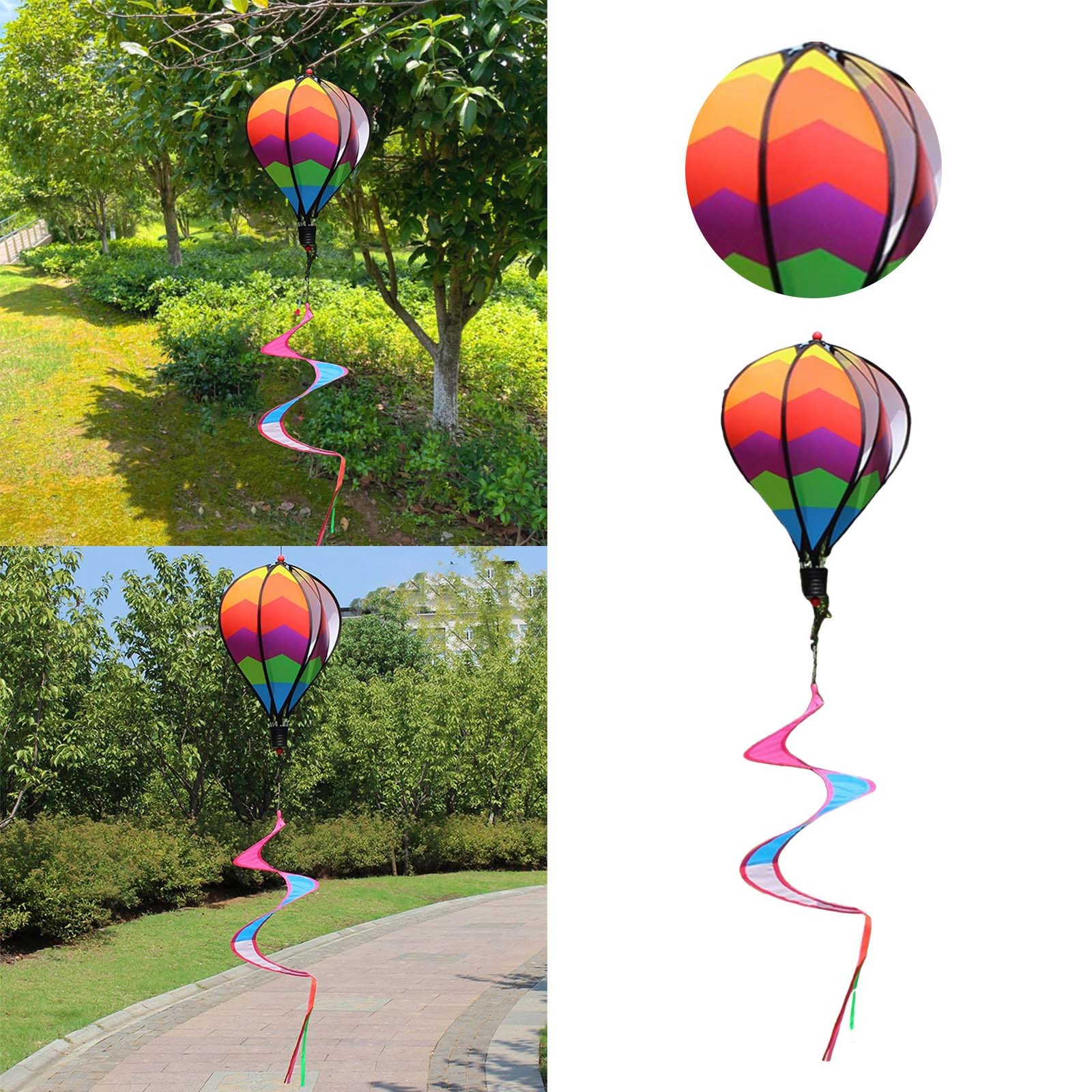 Xaweyi Hot Air Balloon Wind Spinners Hot Air Balloon Windmill Pendent ...