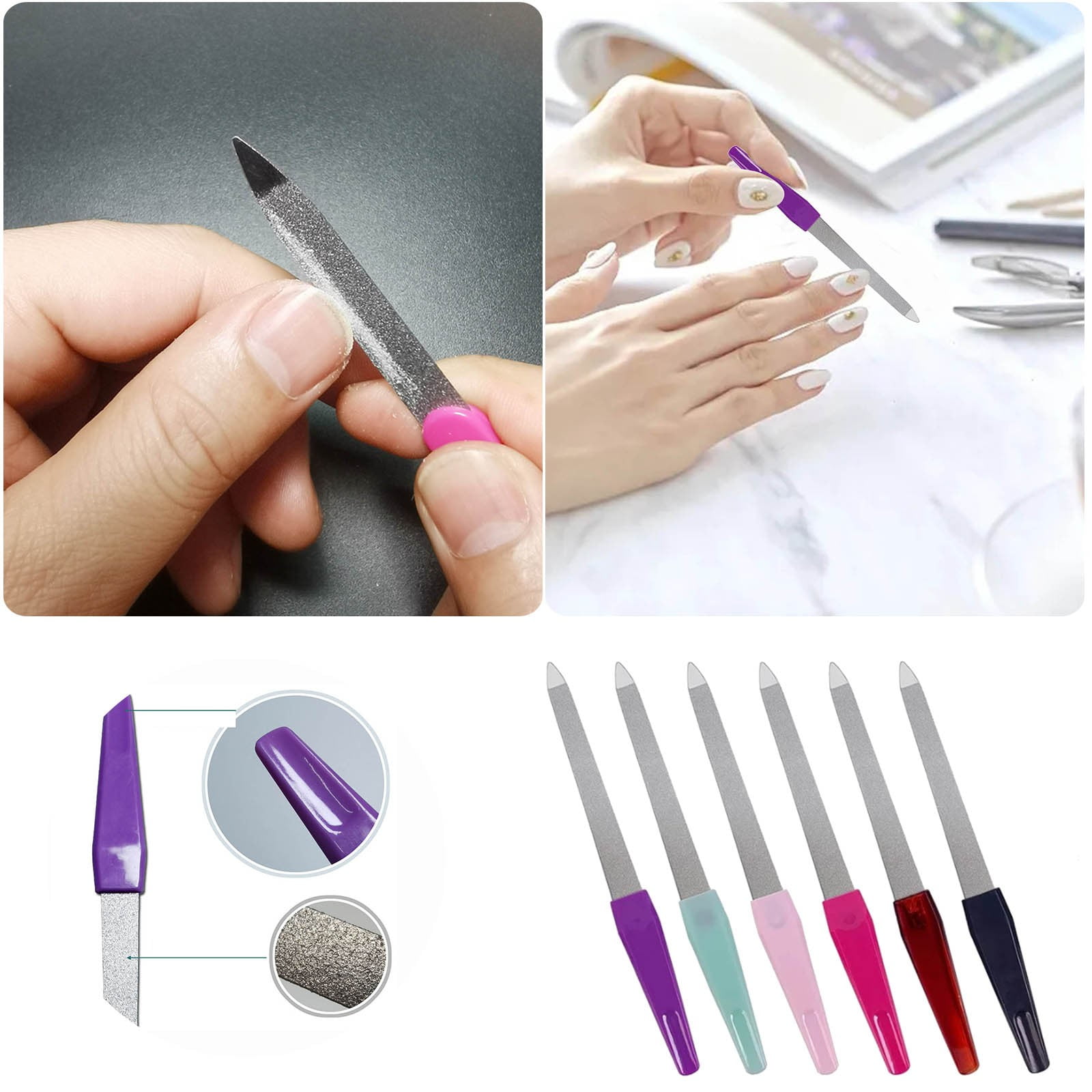 Xaweyi Nail Files for Natural Nails Made of Stainless Steel, Sword ...