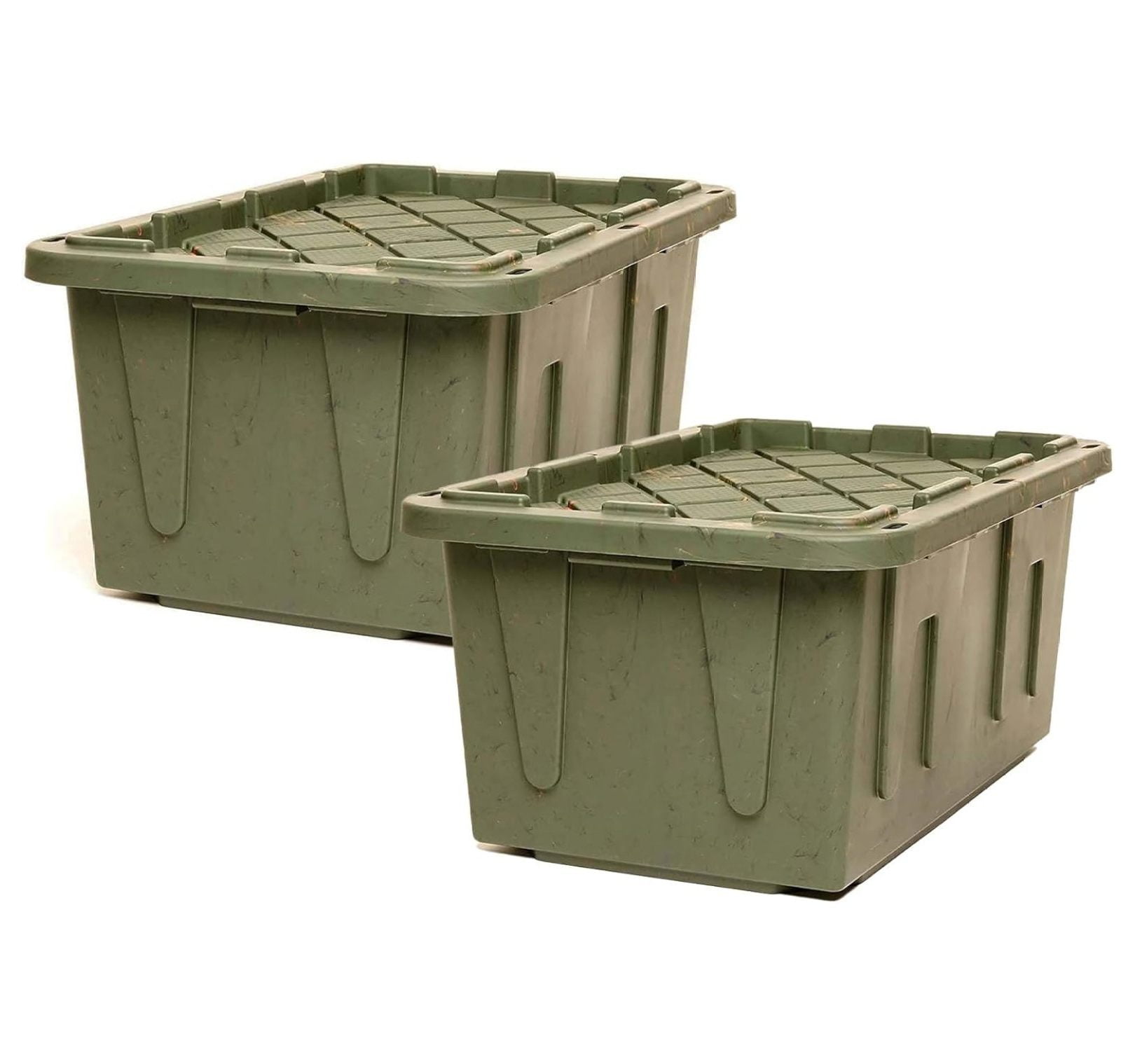 Xayoca 27-Gallon Heavy Duty Anti Impact Stackable Storage Tote with ...