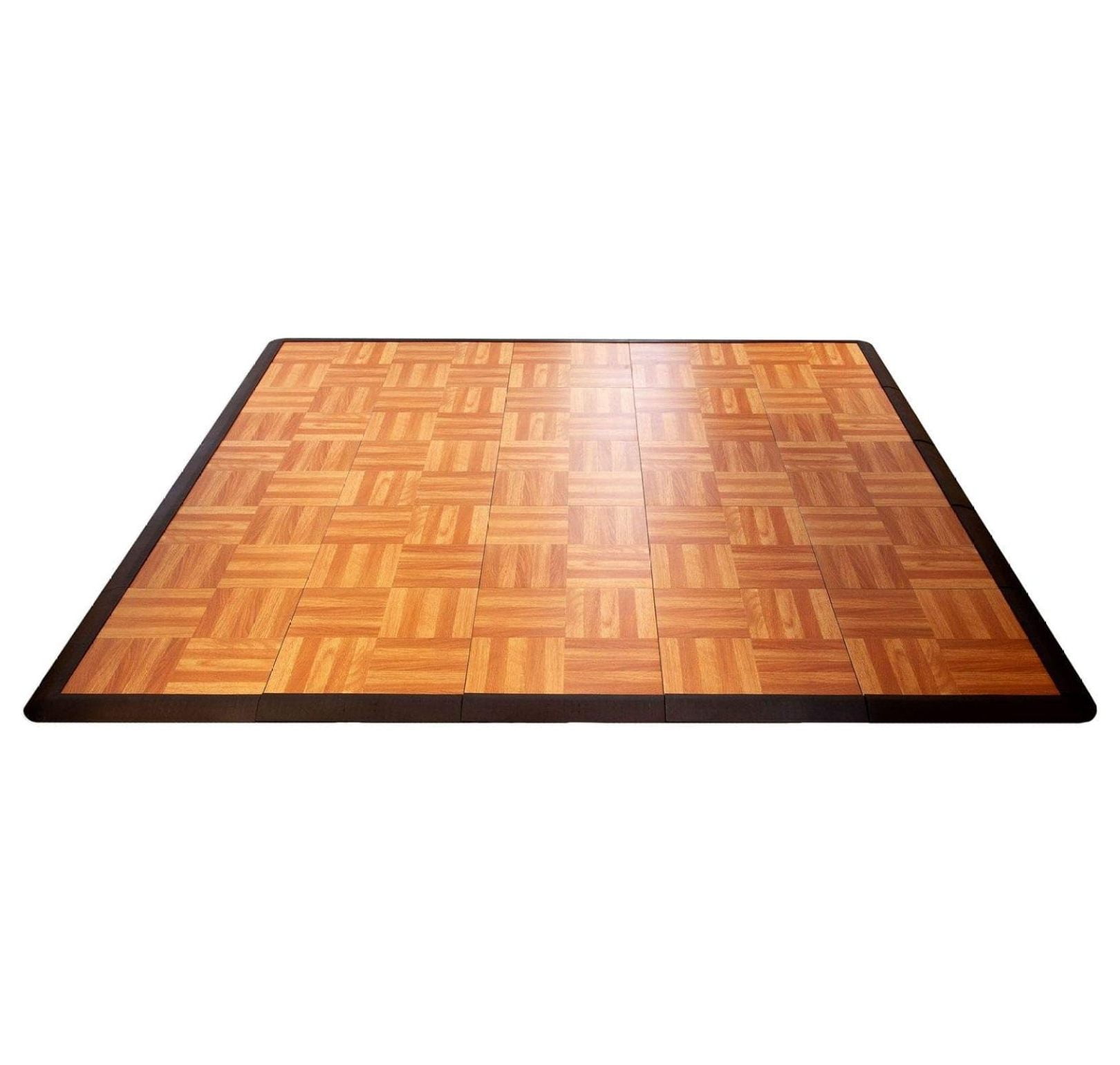 Xayoca 5X5OAKFLOOR Interlocking Lightweight Plastic Modular Dance Floor ...