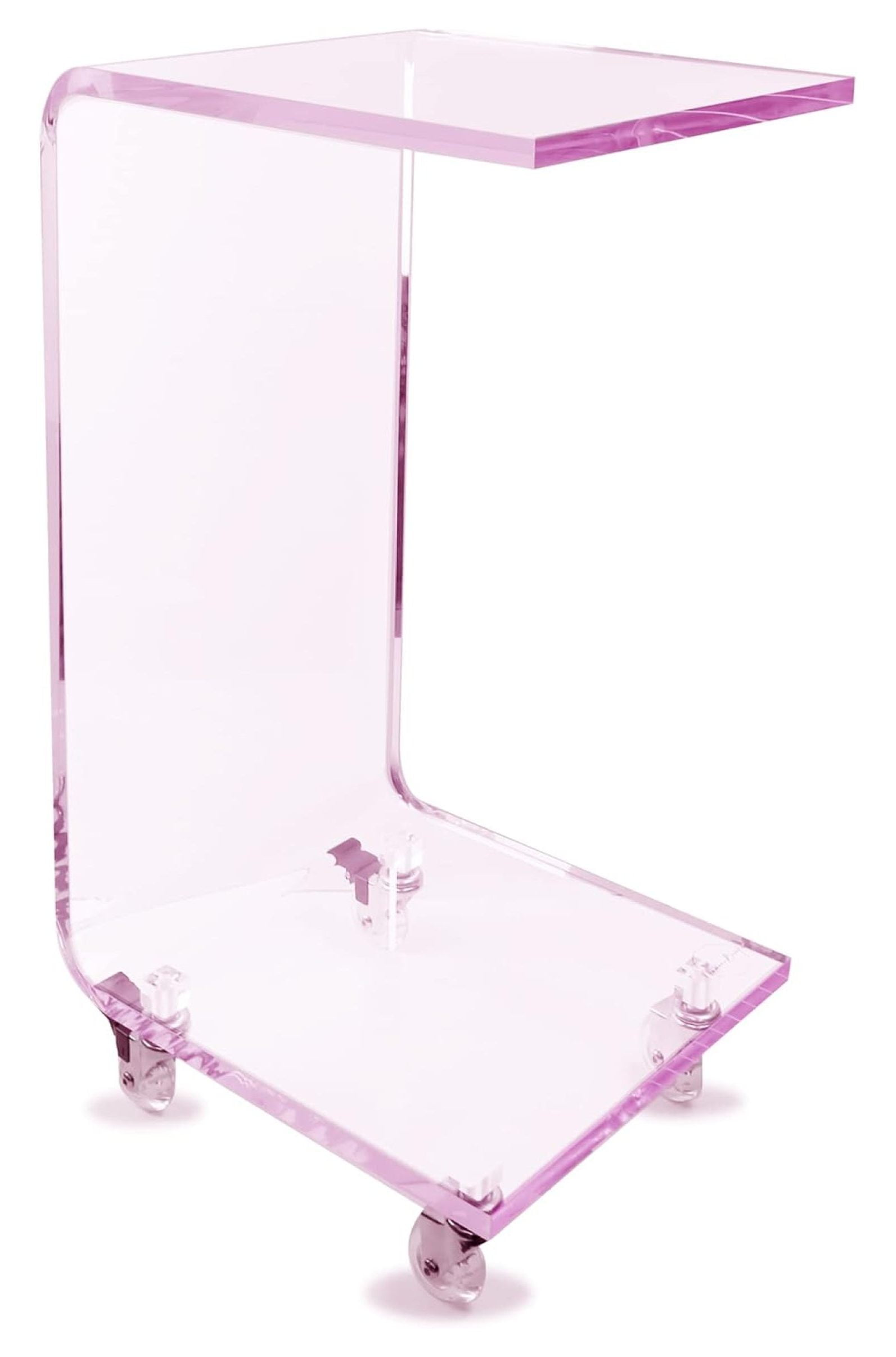 Xayoca C Table - Small Side Table Living Room Decor - Slim C-Shaped End ...