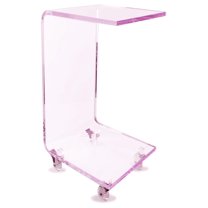 Acrylic C Shaped Bedside Side Table,Thick Clear Acrylic Coffee Table ...
