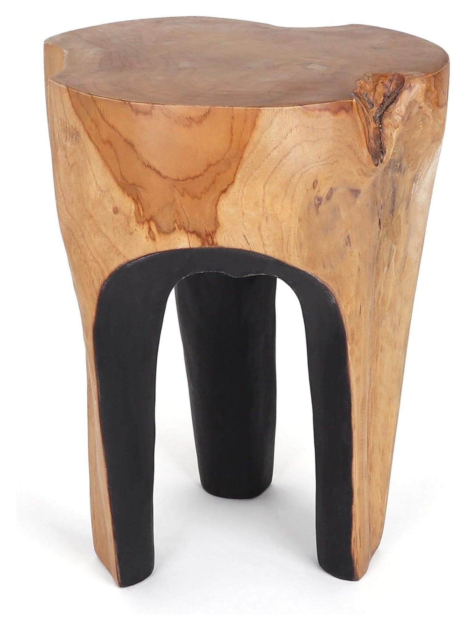 Xayoca Java Teak Root Stool - Wooden Stool - Teak Boho Side Table ...