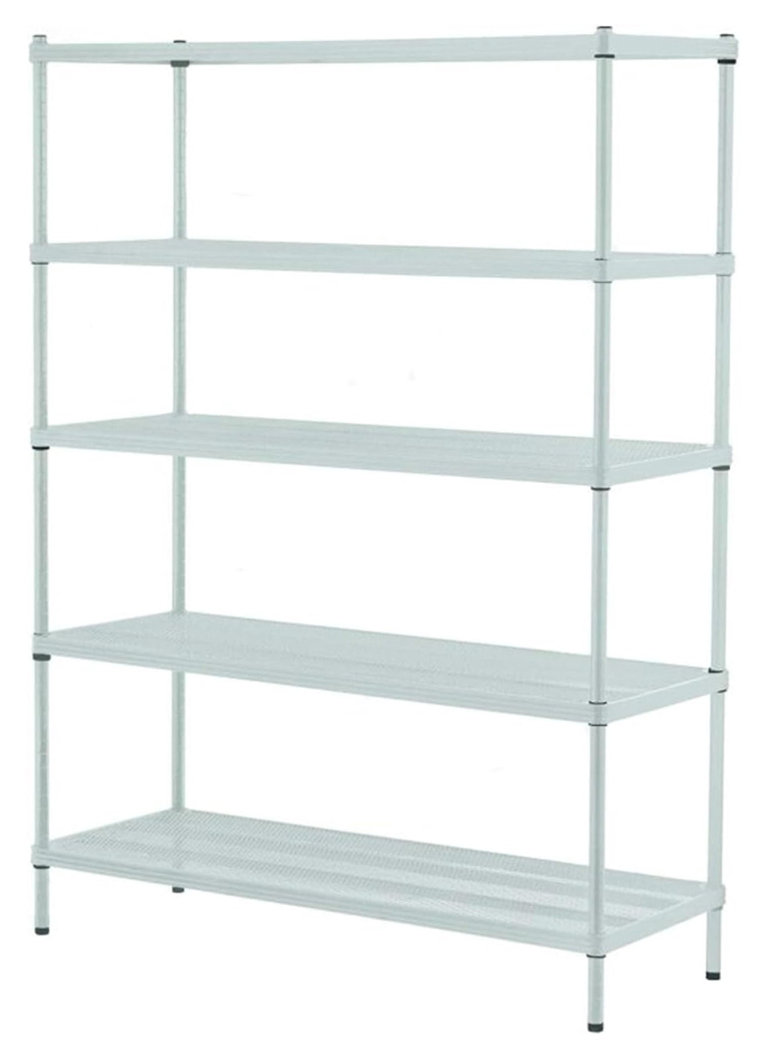 Xayoca MeshWorks 5 Tier Full-Size Metal Storage Shelving Unit Rack for ...