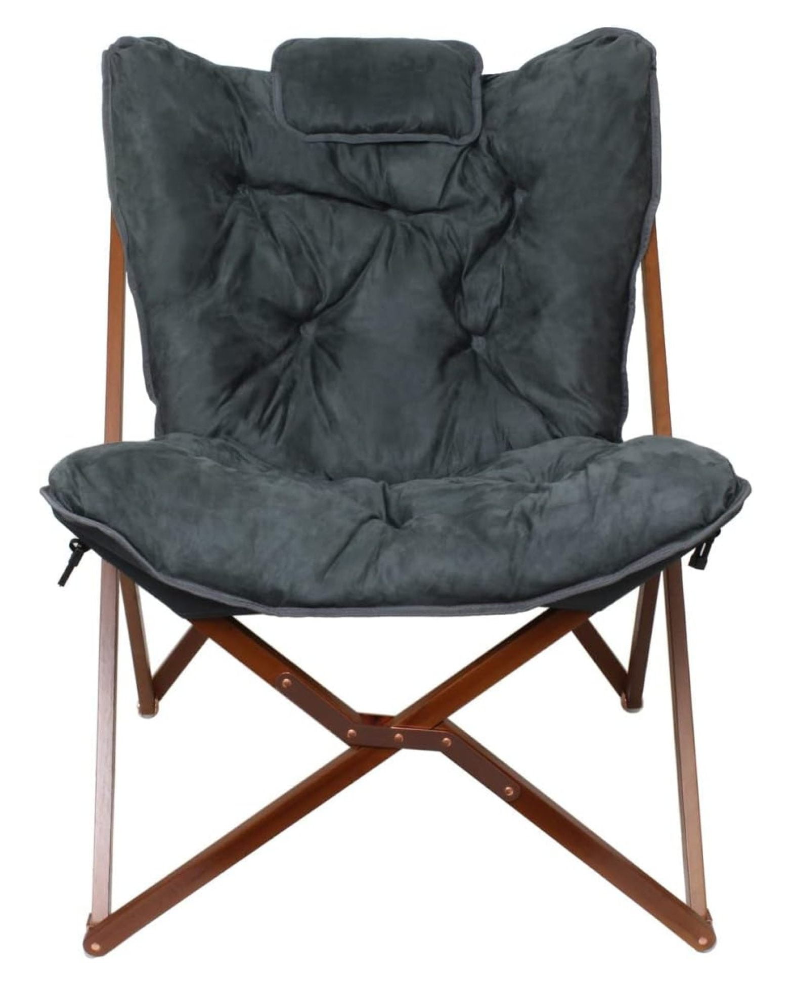 Xayoca Portable Foldable Indoor Wood Folding Accent Chair, Perfect for ...