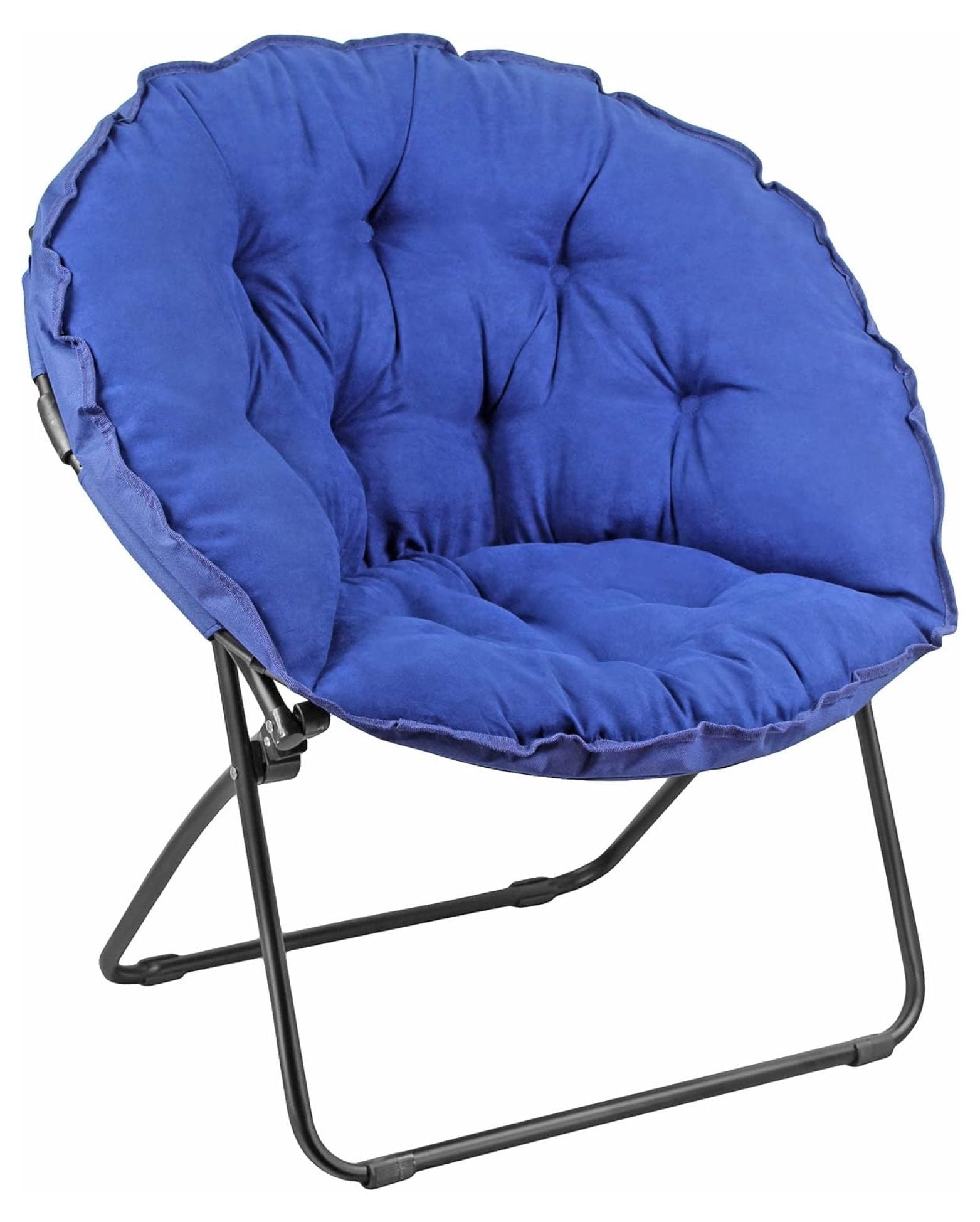 Xayoca Portable Round Foldable Padded Dish/Saucer Chair, Perfect for ...