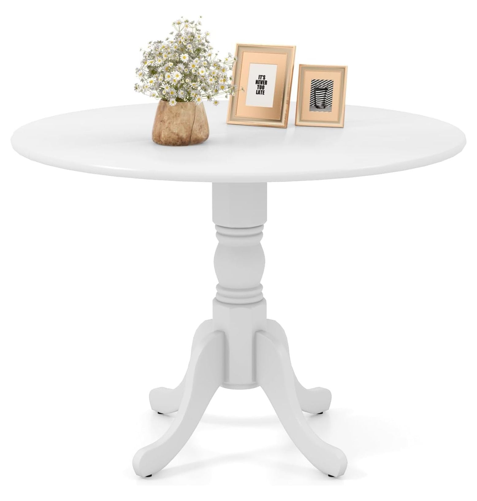 Xayoca Round Dining Table for 4, 40-inch Wooden Kitchen Table with ...