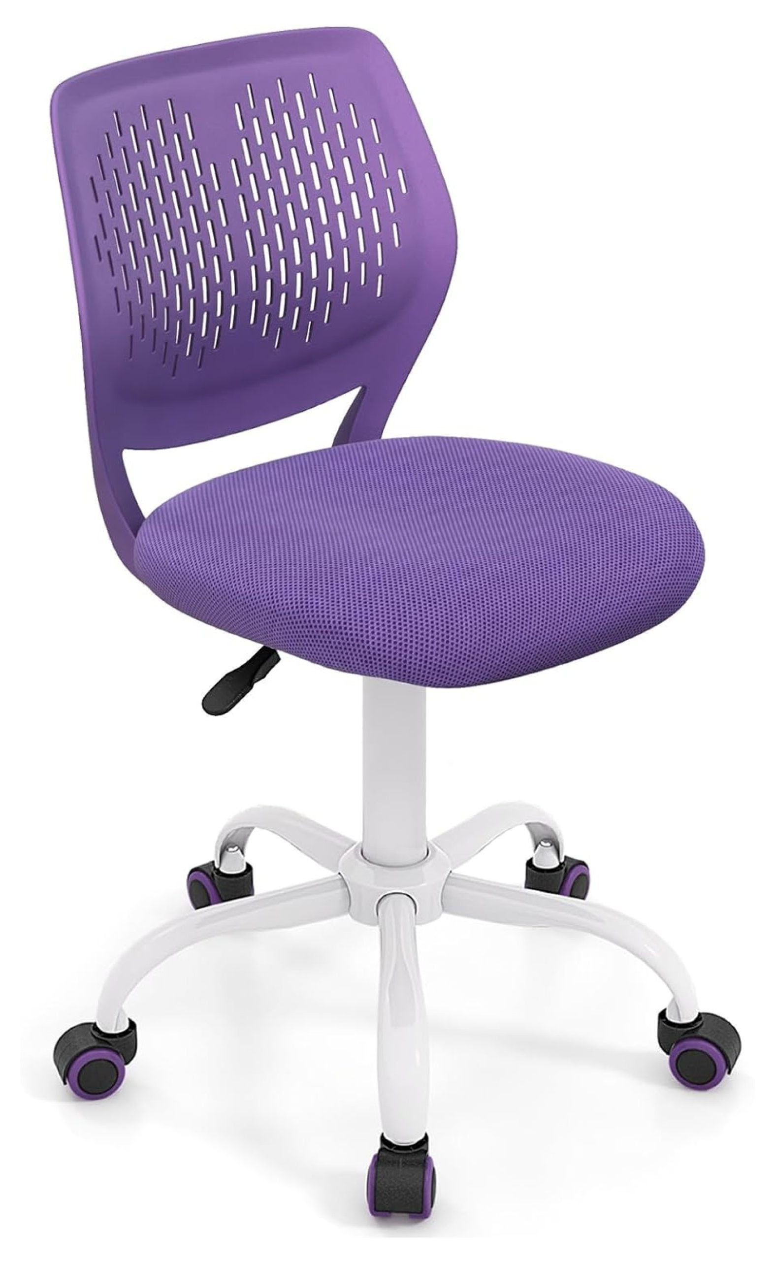 Xayoca Small Desk Chair with Wheels Home Office Chair Back Armless ...