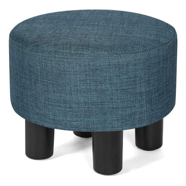 Modern Minimalist Low Small Plastic Round Stool, Orange - Walmart.com
