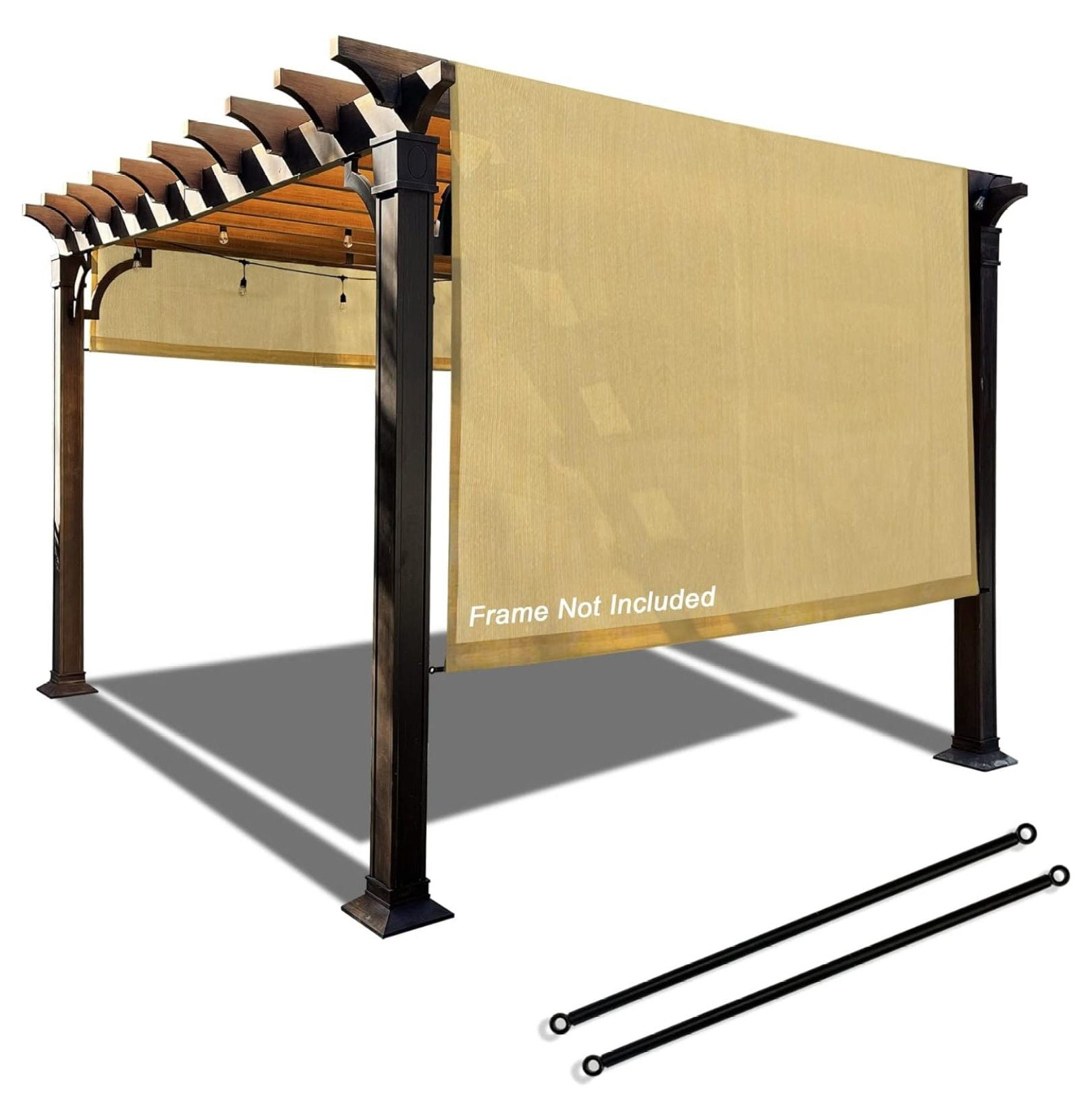 Xayoca Universal Breathable Pergola Shade Cover – Pergola Replacement ...