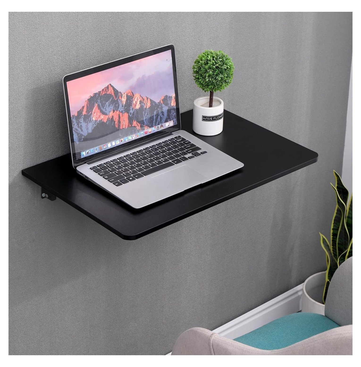 Xayoca Wall-Mounted Drop-Leaf Table Folding Kitchen & Dining Table ...