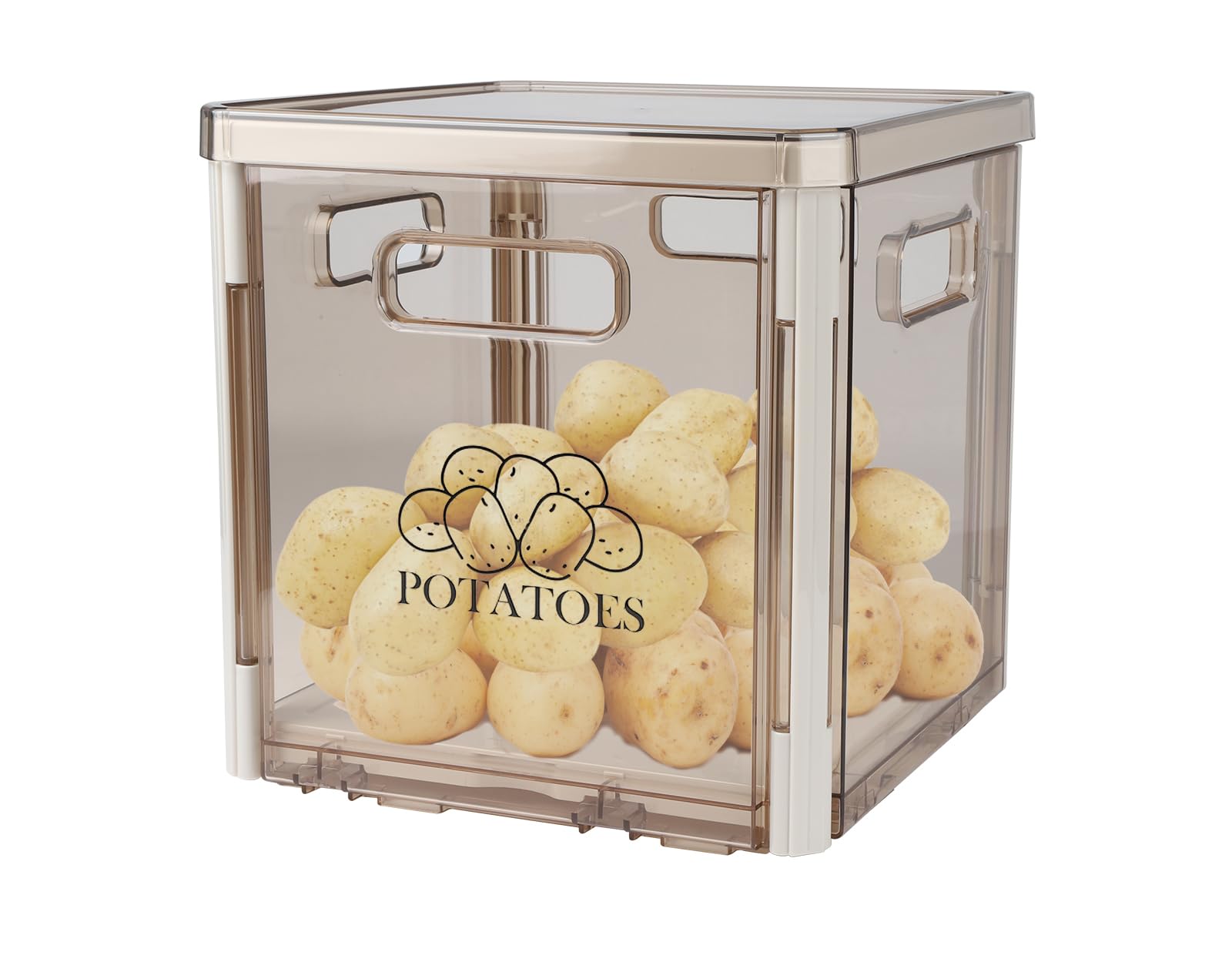 Xbopetda Potato Storage, Potato Bin with Lid and Handle, Potato ...