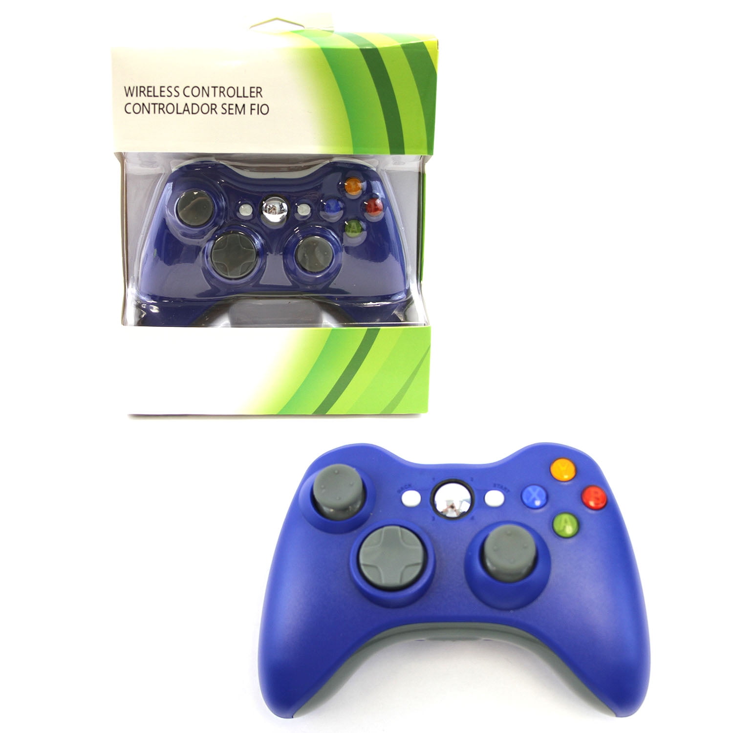 Xbox 360 Wireless Controller Pad - Blue (Hexir) - Walmart.com