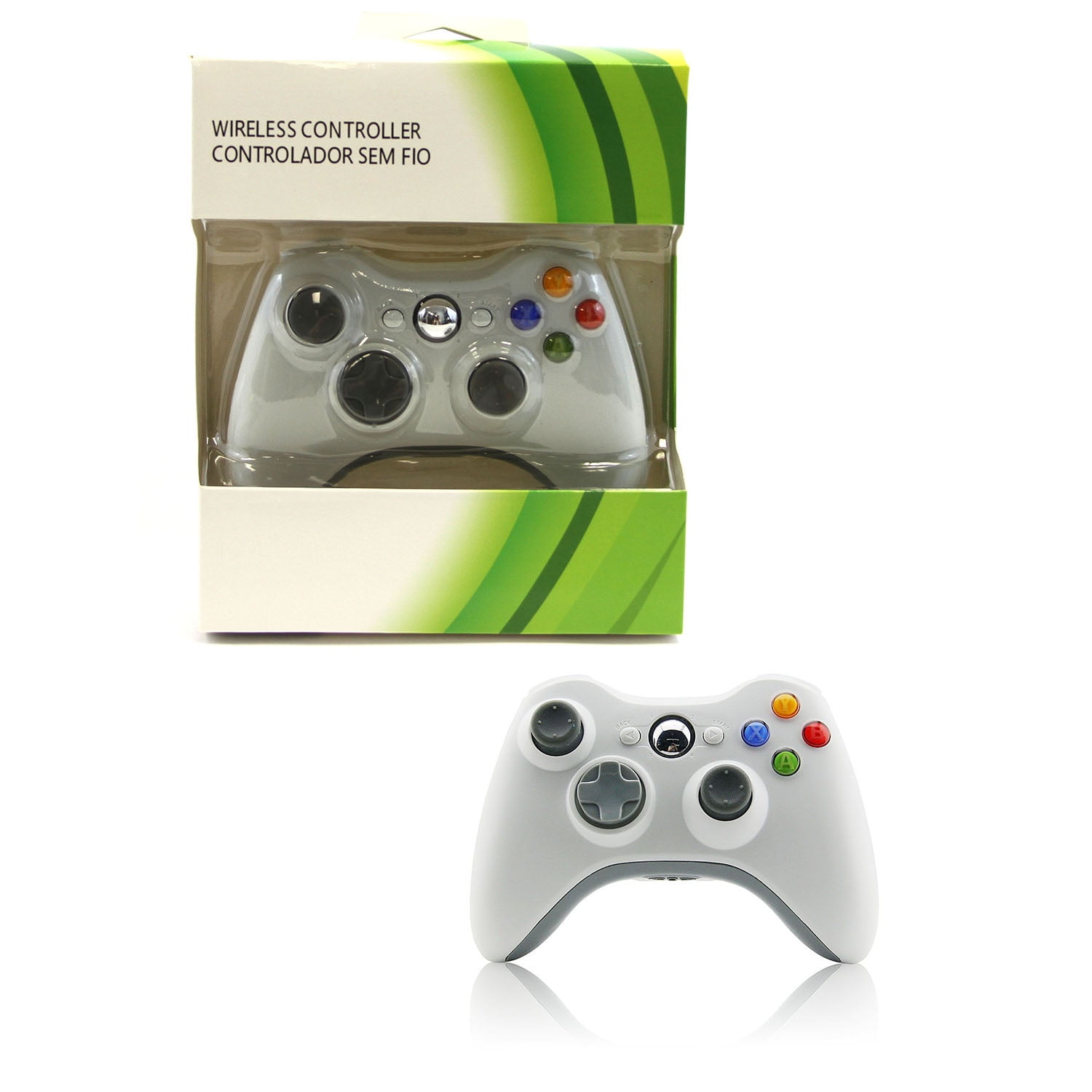 Xbox 360 Wireless Controller Pad - White (Hexir) - Walmart.com