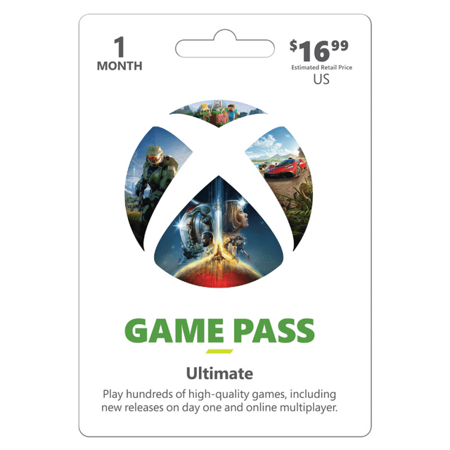 Xbox Game Pass Ultimate 1 Month Gift Card [Physical] - Walmart Business ...