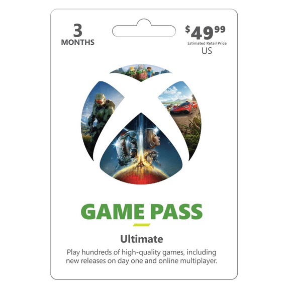 Xbox Game Pass Ultimate 3 Months Gift Card [Physical] - Walmart.com