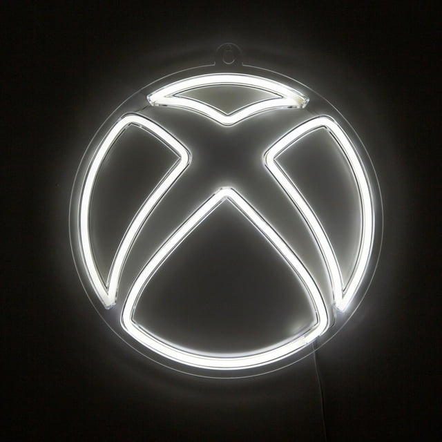 Xbox Logo LED White Neon Wall Light Sign | 10 Inch Gamer Room Decor ...