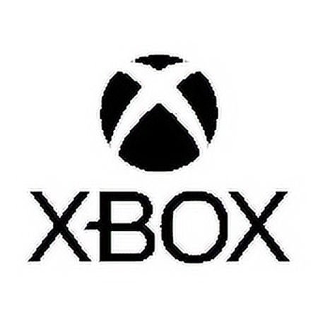 Xbox Logo Vinyl Decal - 6 Inch Black - Walmart.com