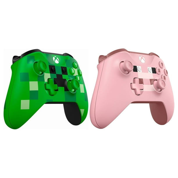 Xbox One Bluetooth Wireless Controller Minecraft Creeper and Pig ...