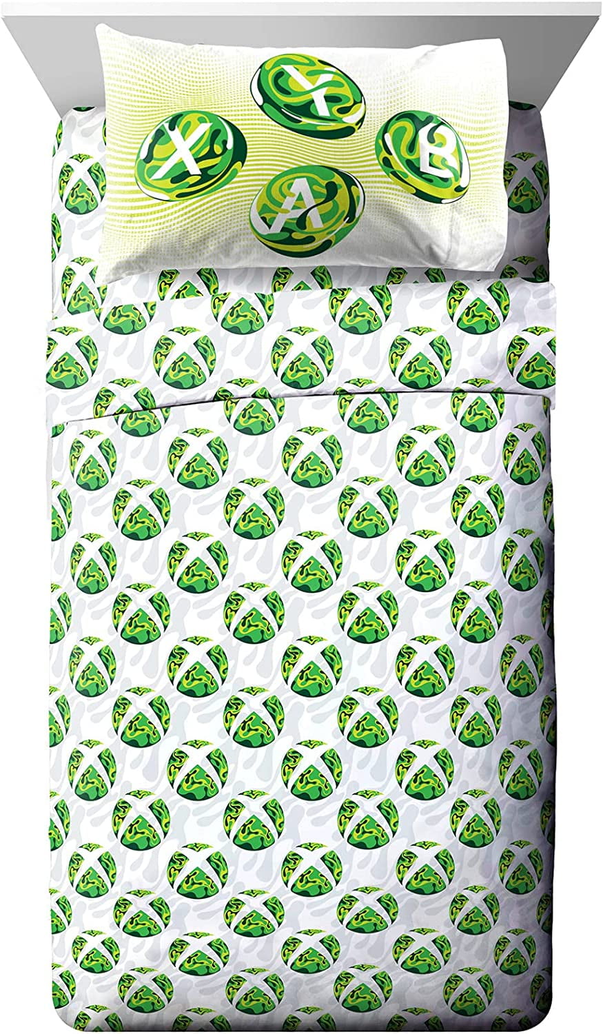 Xbox Kids and Teens Microfiber Twin Sheet Set - 3 Piece Bedding Set for ...