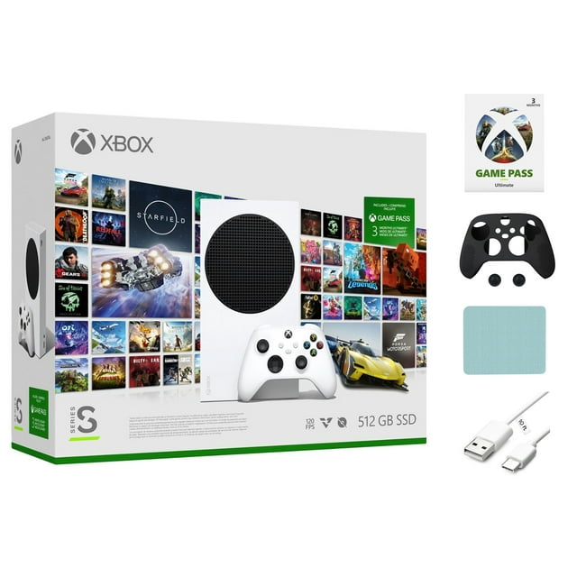 Xbox Series S Starter Bundle with Game Pass Ultimate, 512GB SSD, Plus ...