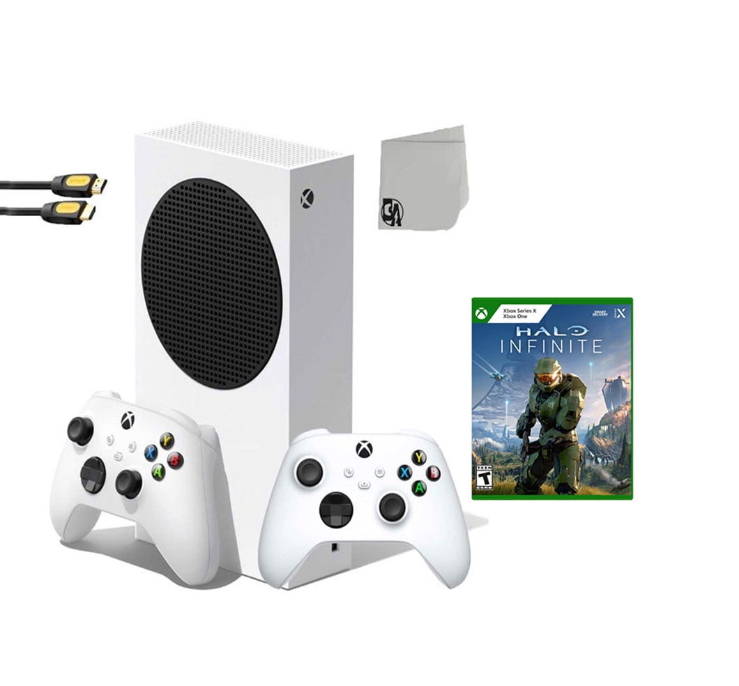 Xbox Series S Video Game Console White with Halo Infinite BOLT AXTION ...