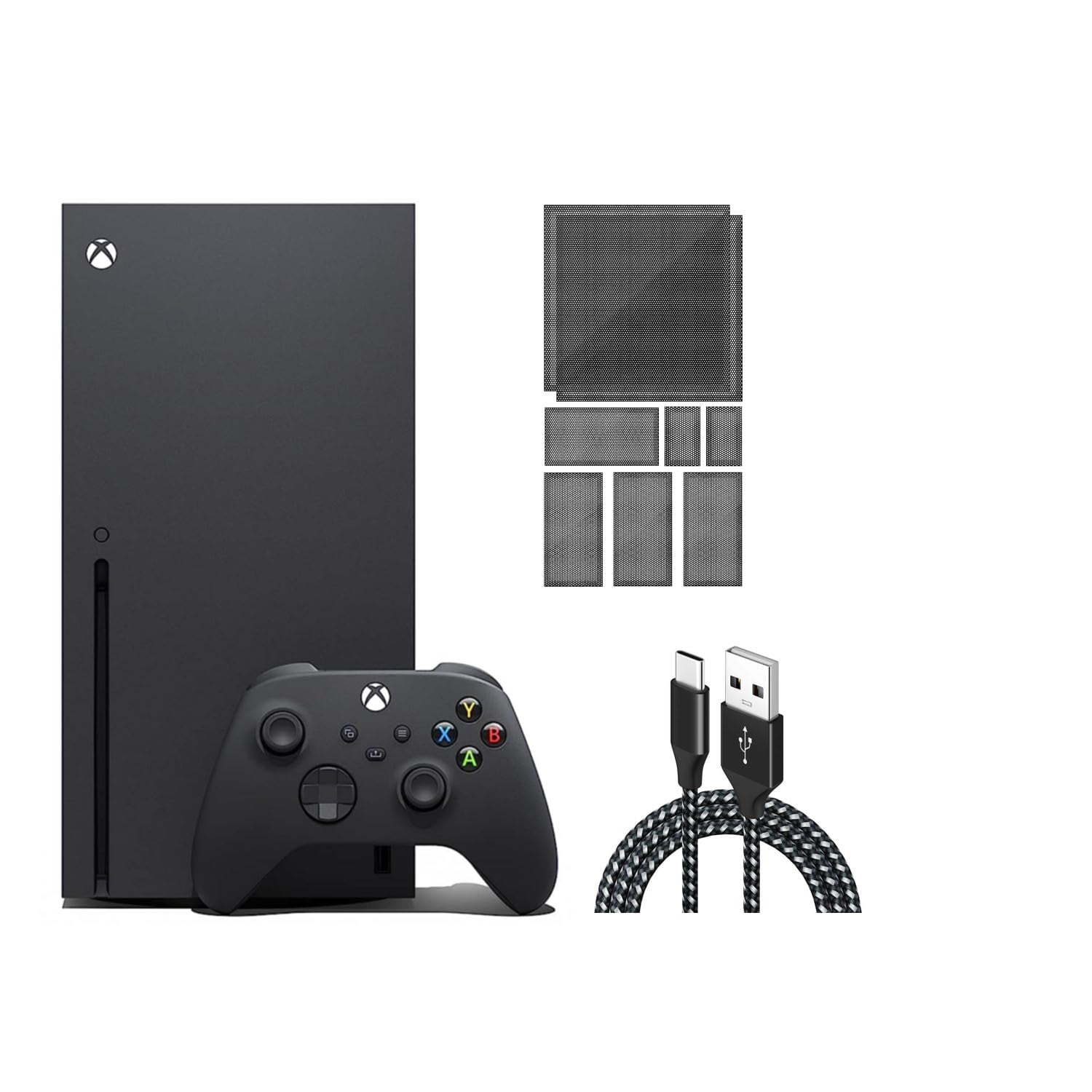 Xbox Series X Console Bundle - 1TB SSD, 10ft USB-C Cable, Mesh Vent ...