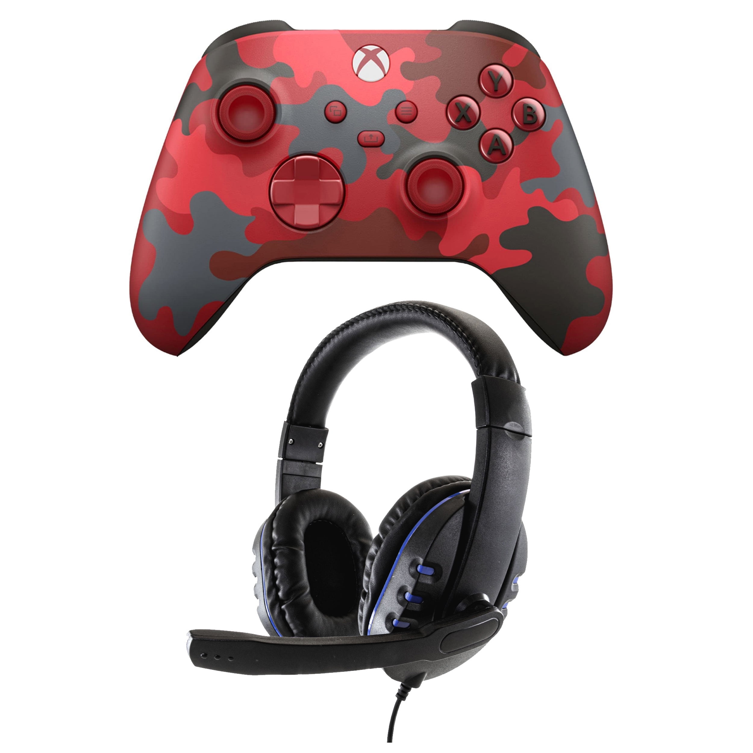 Xbox Series X/S Controller in Daystrike Camo with Headset - Walmart.com